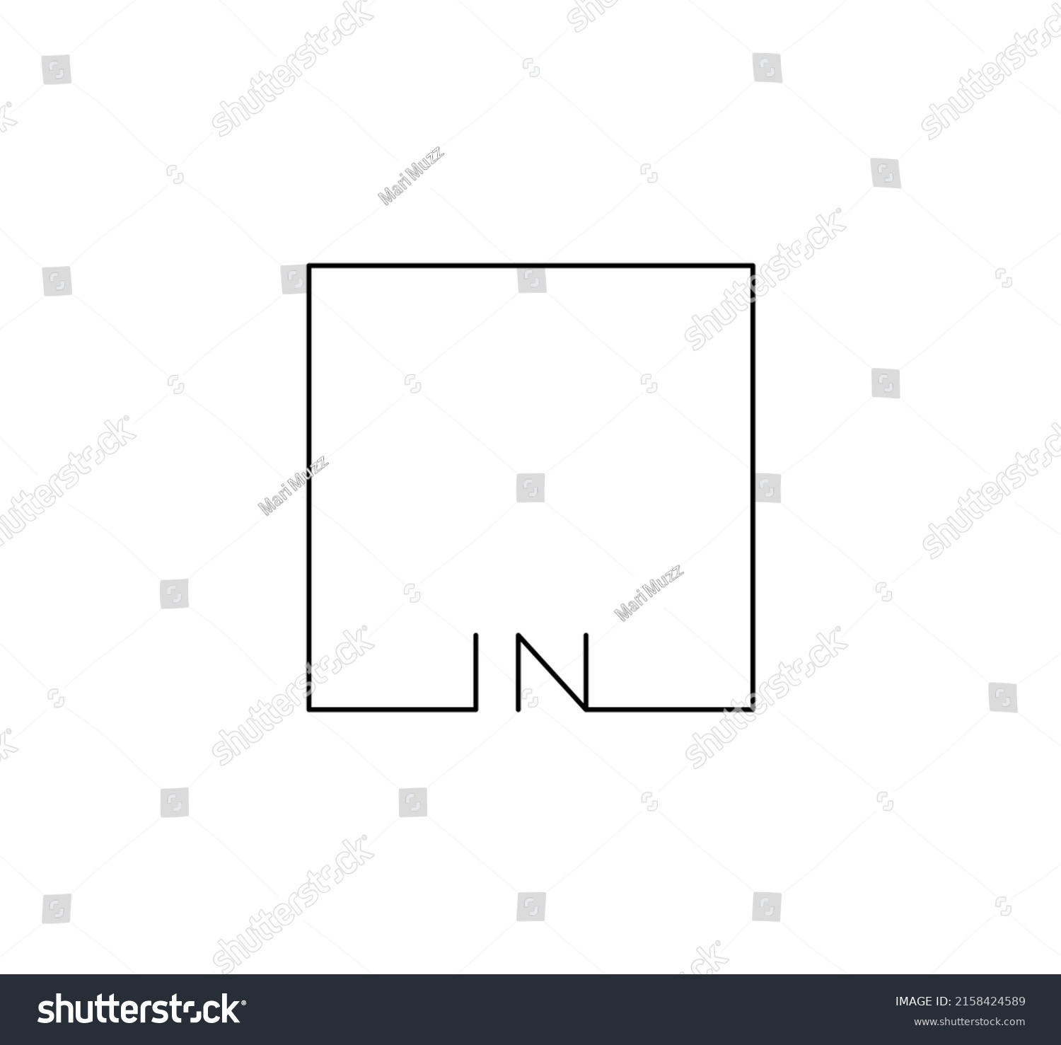 Vector Isolated Preposition Line Creative Symbol Stock Vector (Royalty ...