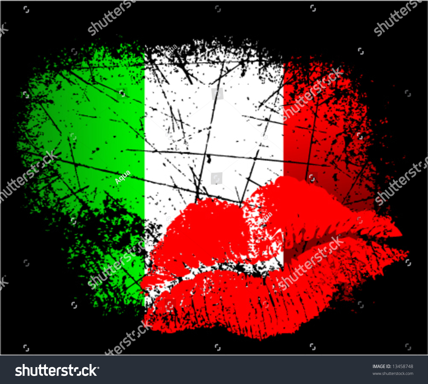 Vector Italy Flag Lips Stock Vector (Royalty Free) 13458748 | Shutterstock