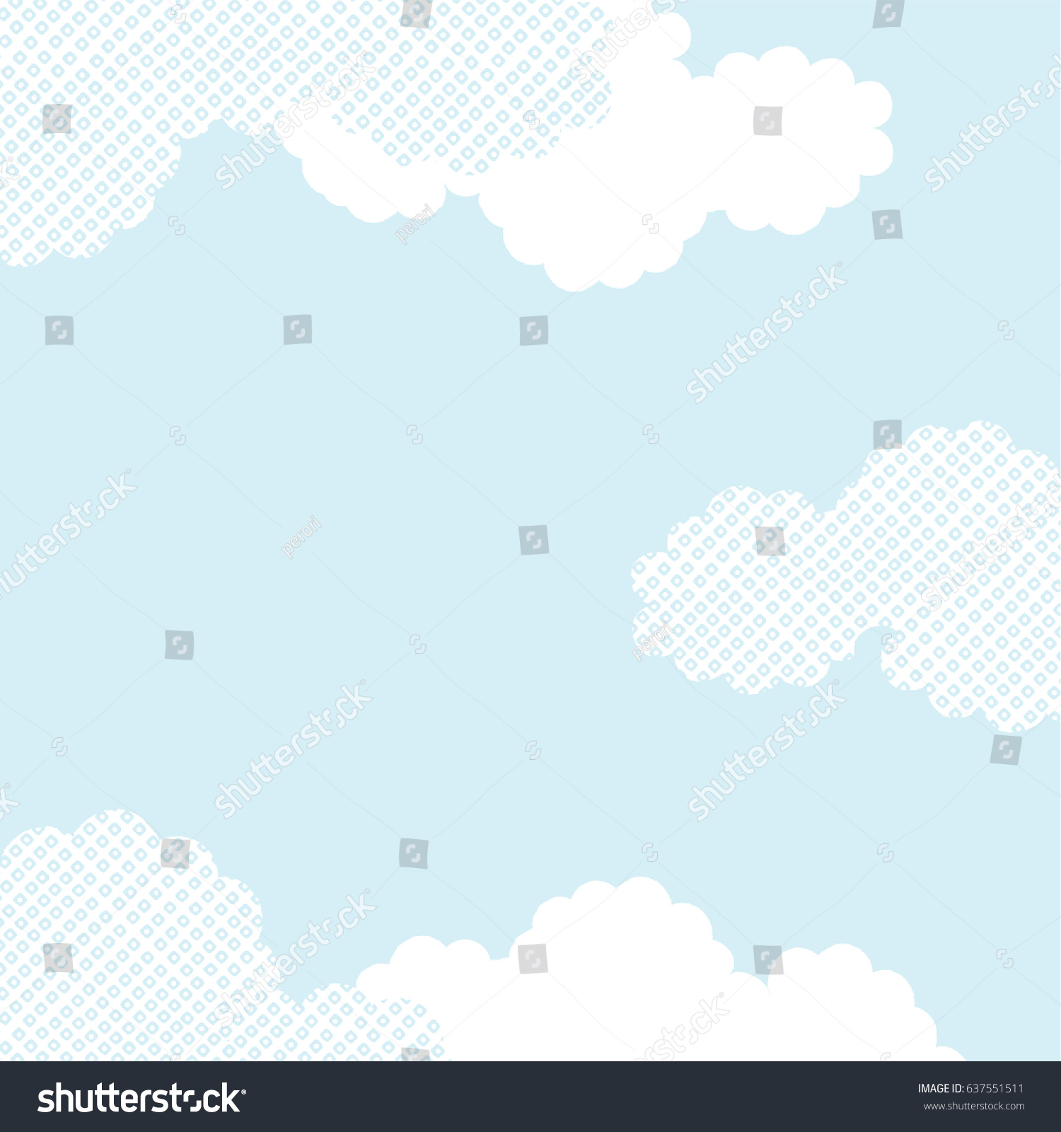Vector Japanese Cloud Pattern Background Textured Stock Vector (Royalty ...