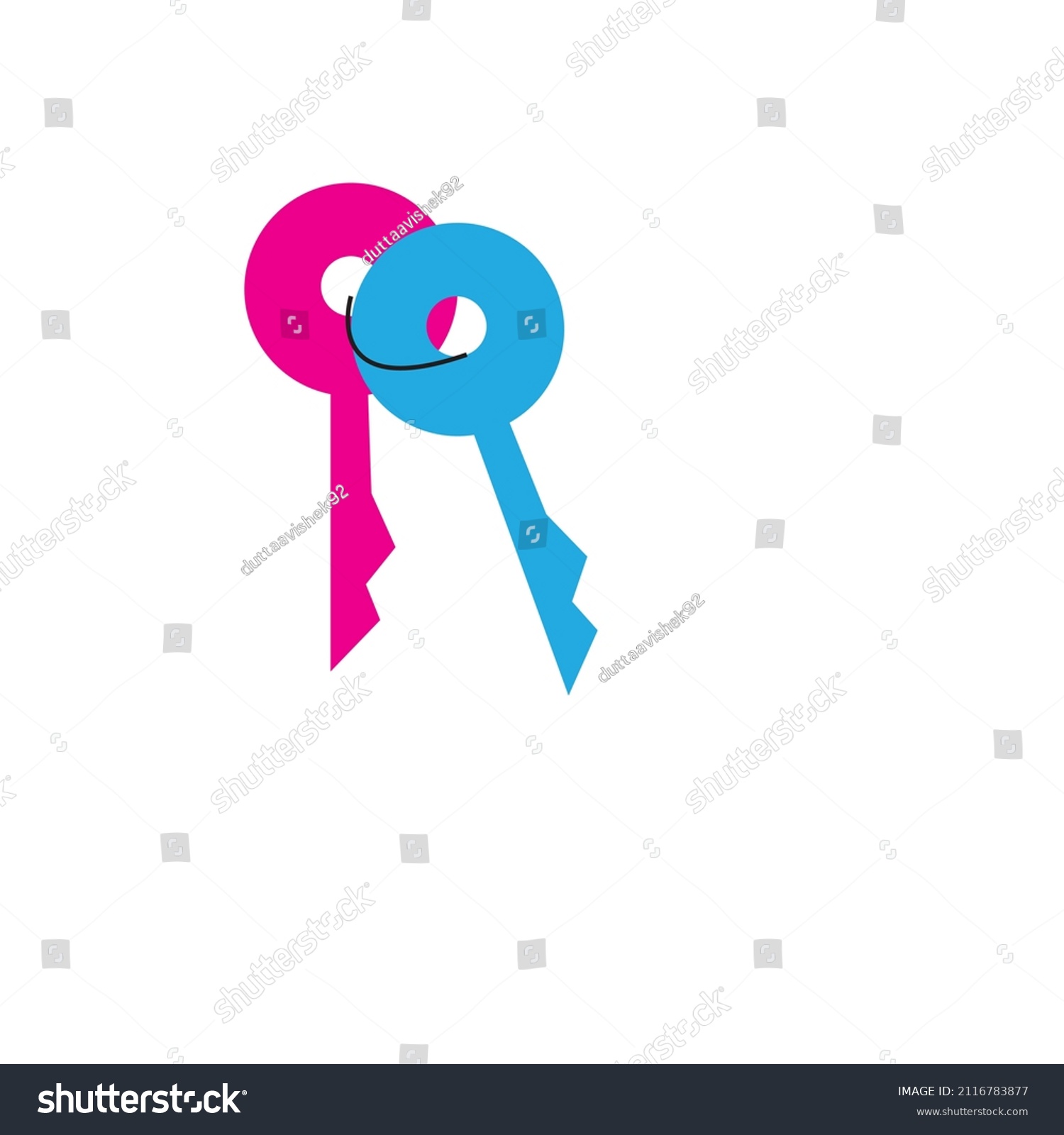 Vector Keys Illustration Clip Art Stock Vector (Royalty Free ...