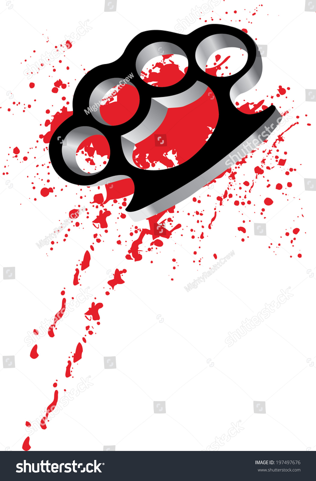 Vector Knuckles Blood Stock Vector (Royalty Free) 197497676