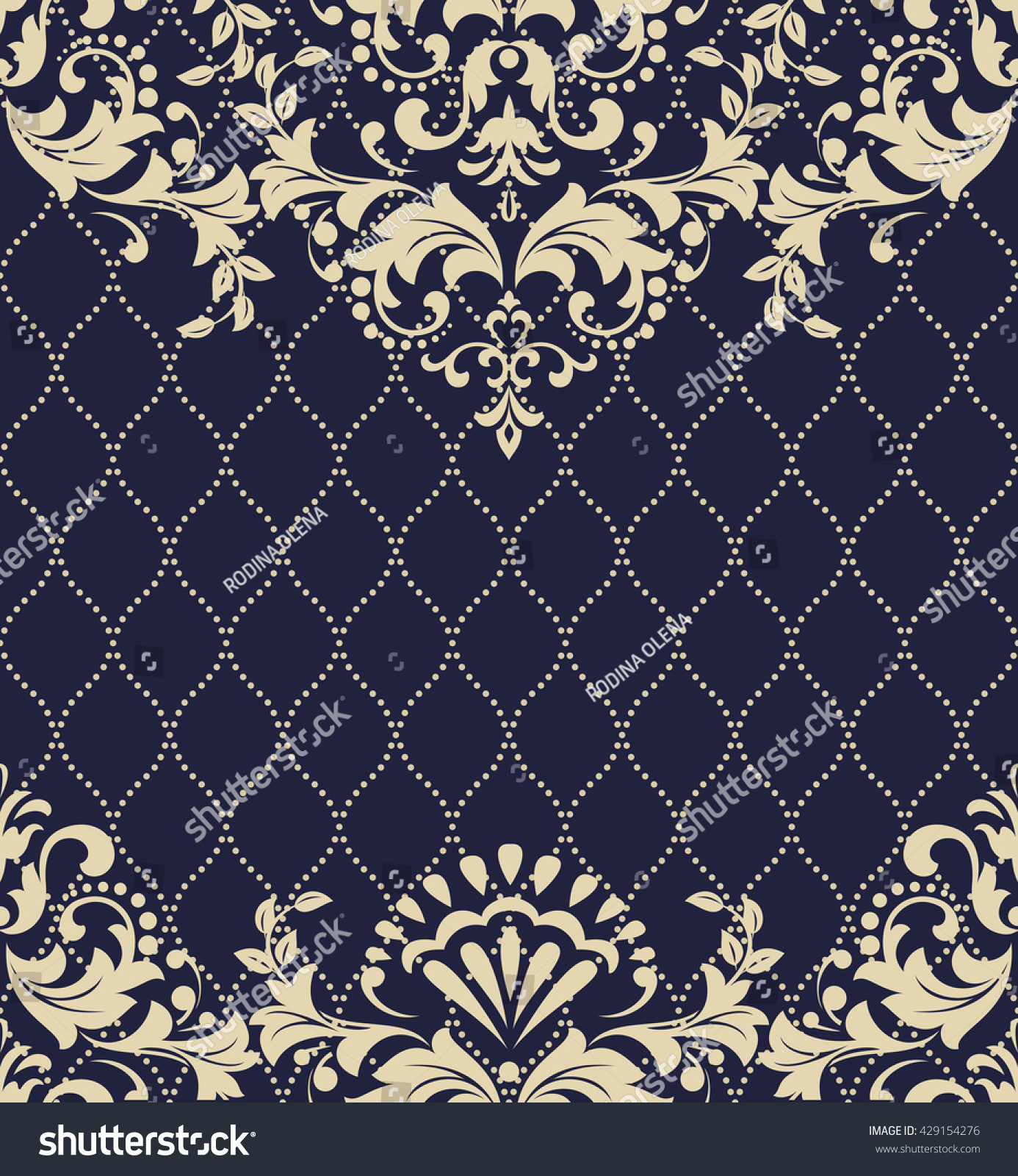 Vector Lace Pattern Eastern Style On Stock Vector (Royalty Free ...