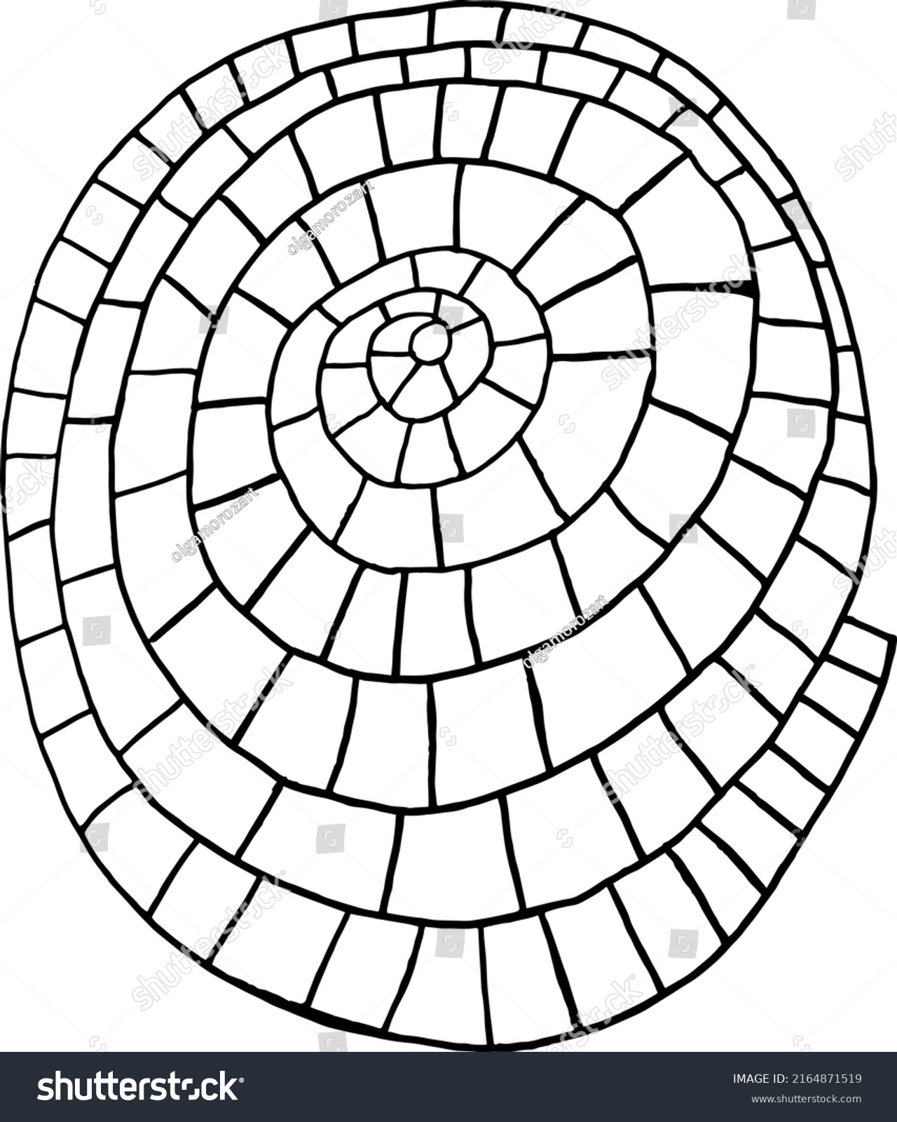 Vector Ladder Spiral Twisted Steps Simple Stock Vector (Royalty Free ...