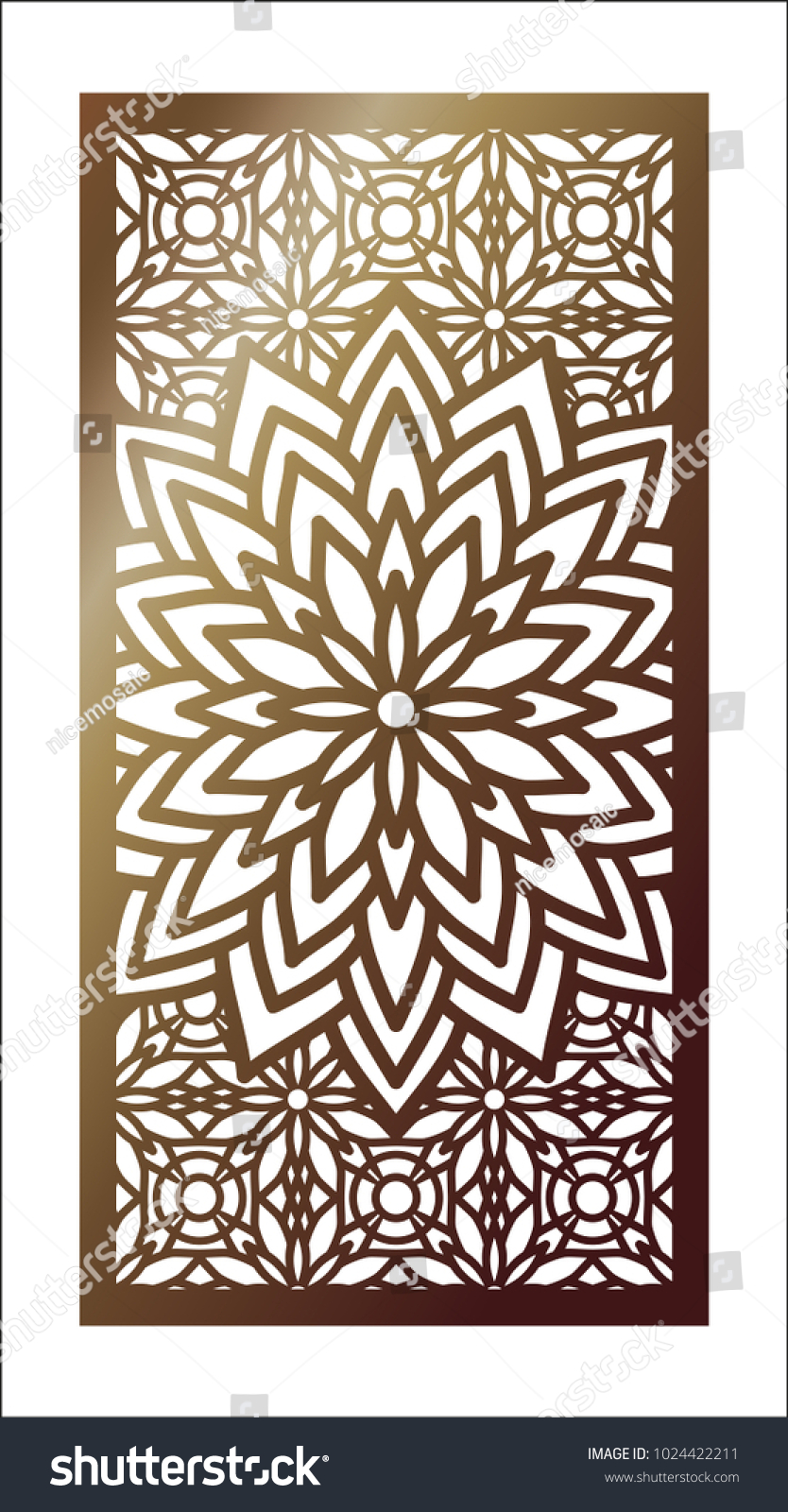 Vector Laser Cut Panel Pattern Template Stock Vector (Royalty Free ...