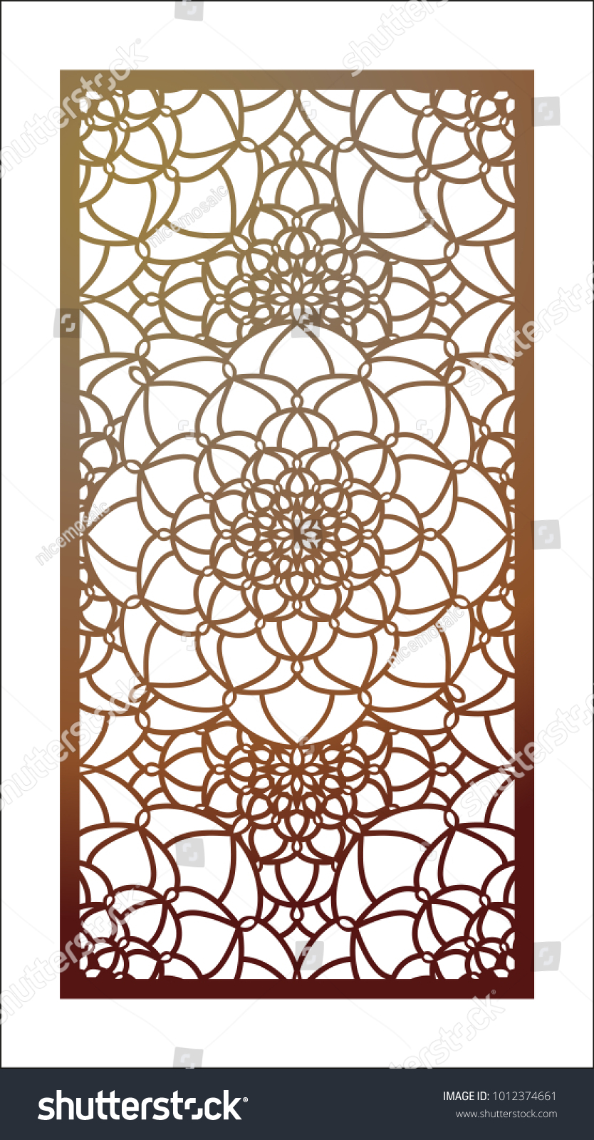 Vector Laser Cut Panel Pattern Template Stock Vector (Royalty Free ...