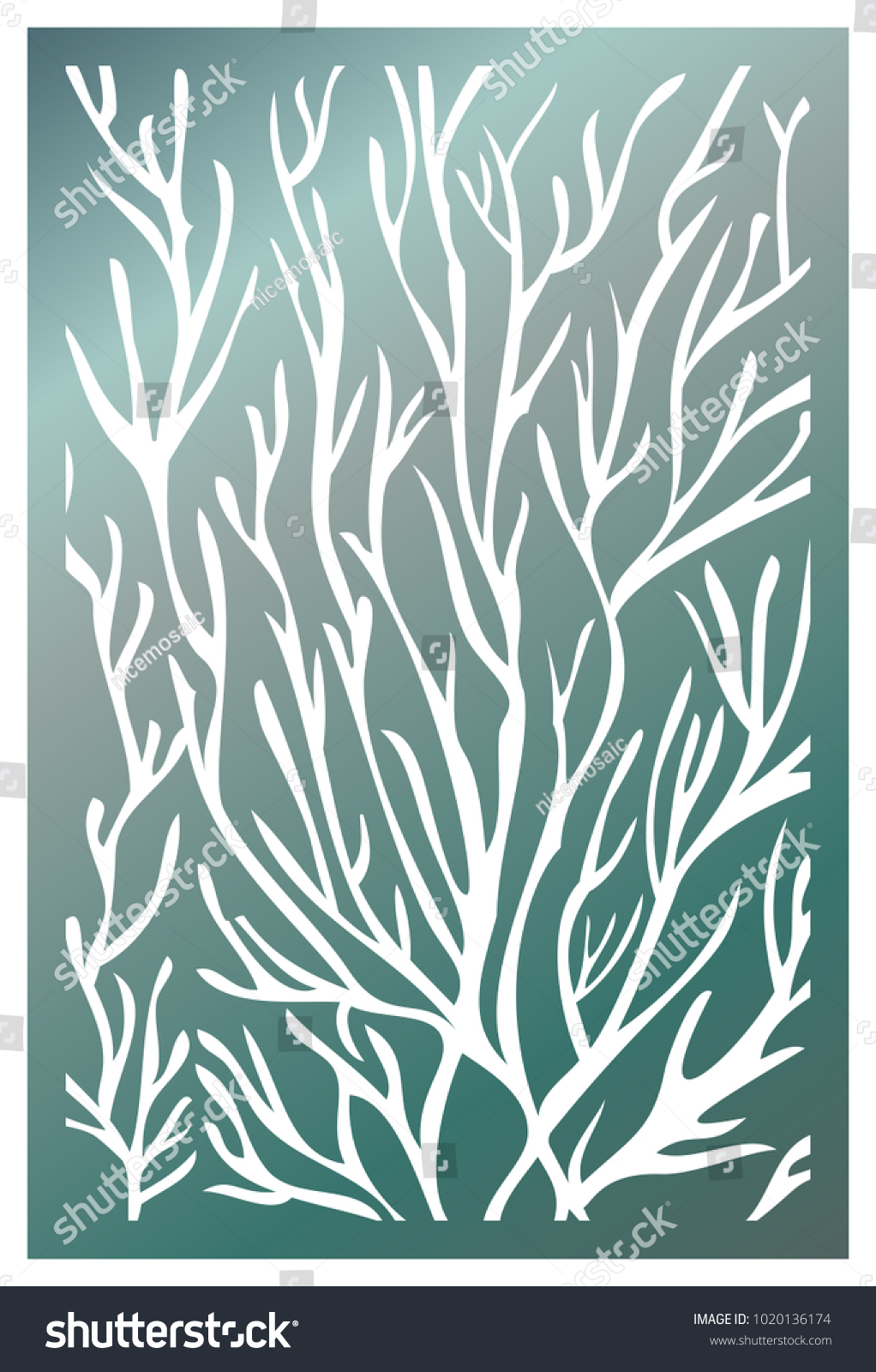 Vector Laser Cut Panel Pattern Template Stock Vector (Royalty Free ...
