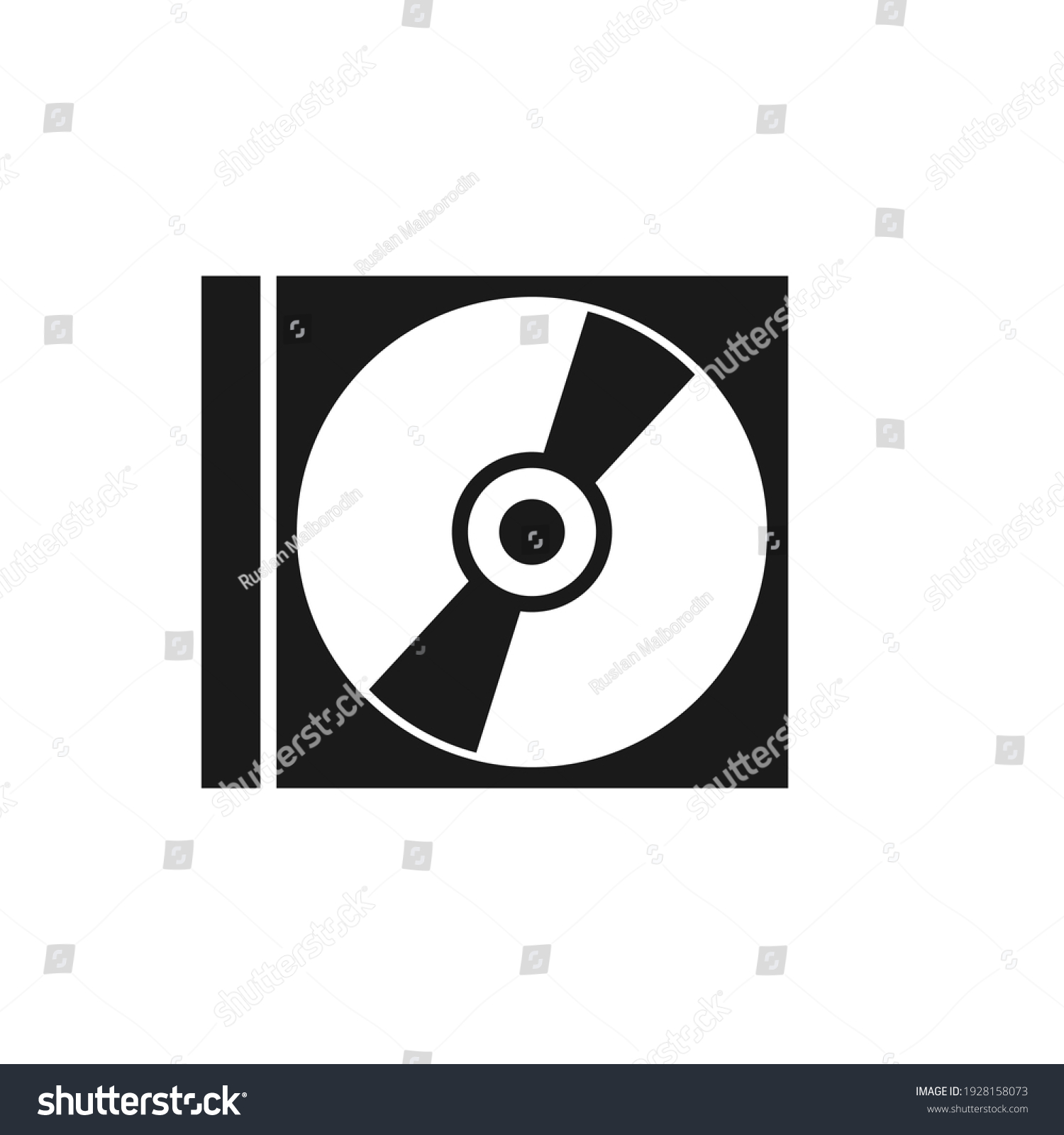 Vector Laser Disk Black Box Icon Stock Vector (Royalty Free) 1928158073 ...