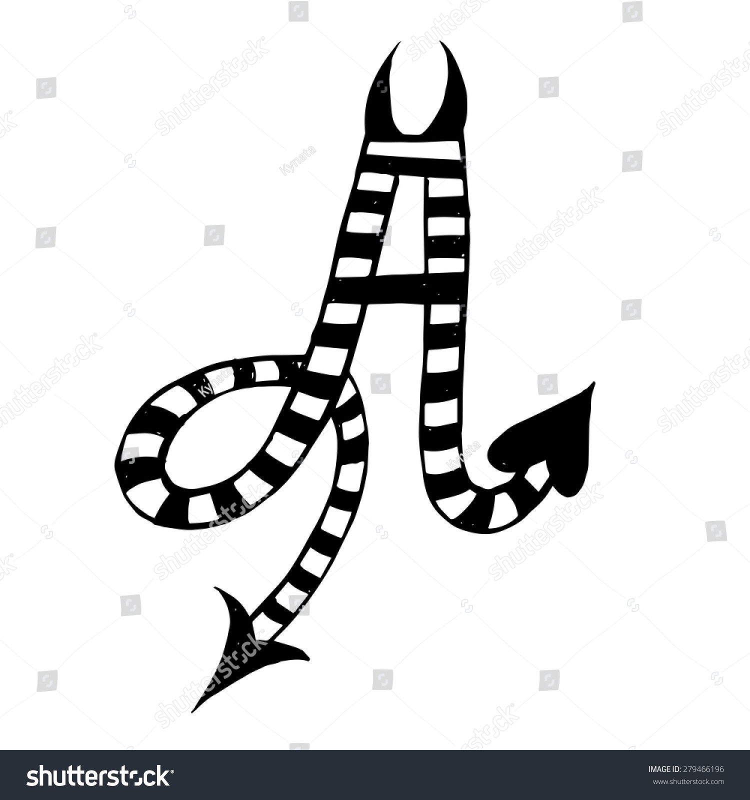Vector Lettering Design Handmade Letters Stock Vector (Royalty Free ...