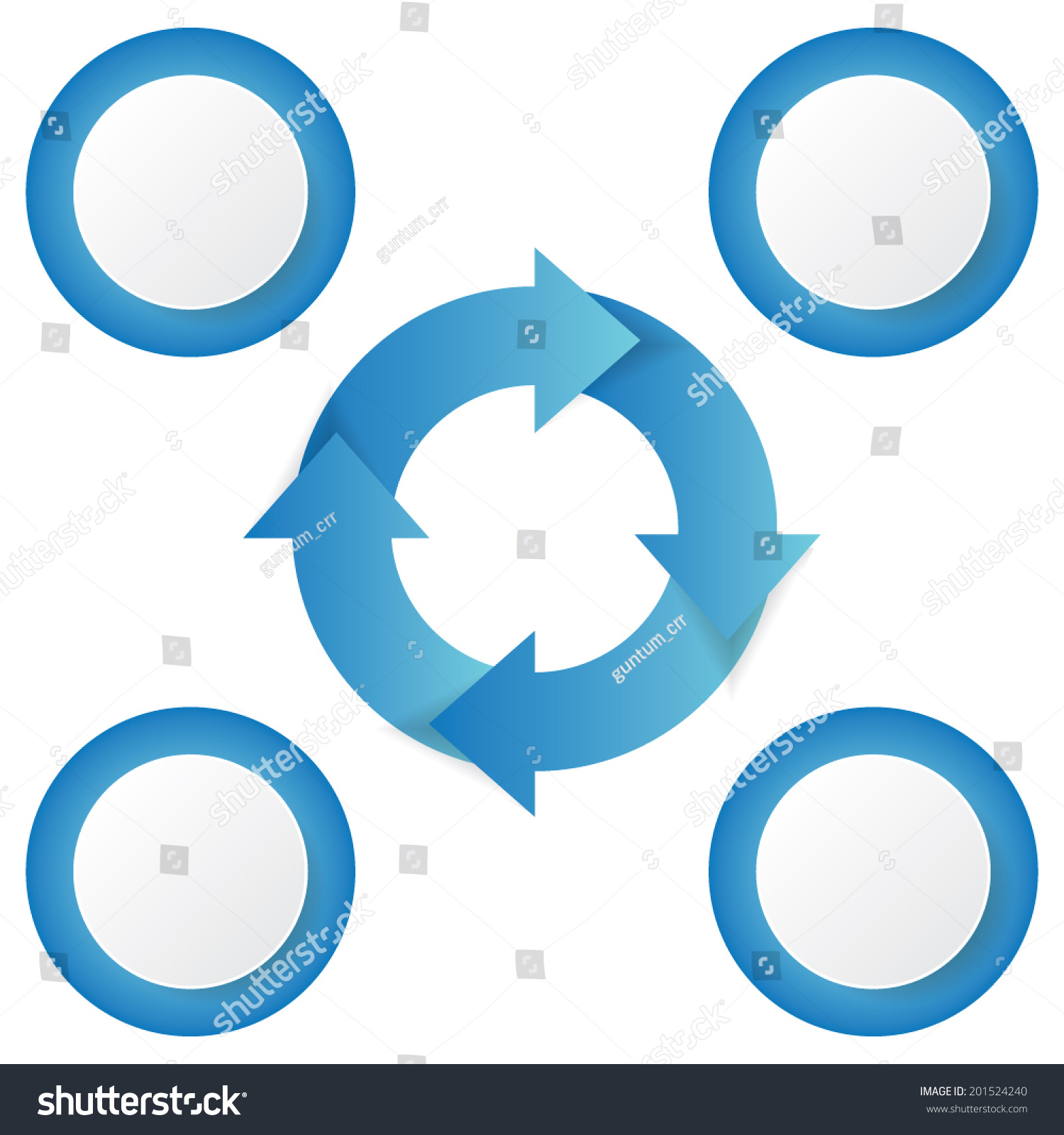 Vector Life Cycle Diagram: vector de stock (libre de regalías ...