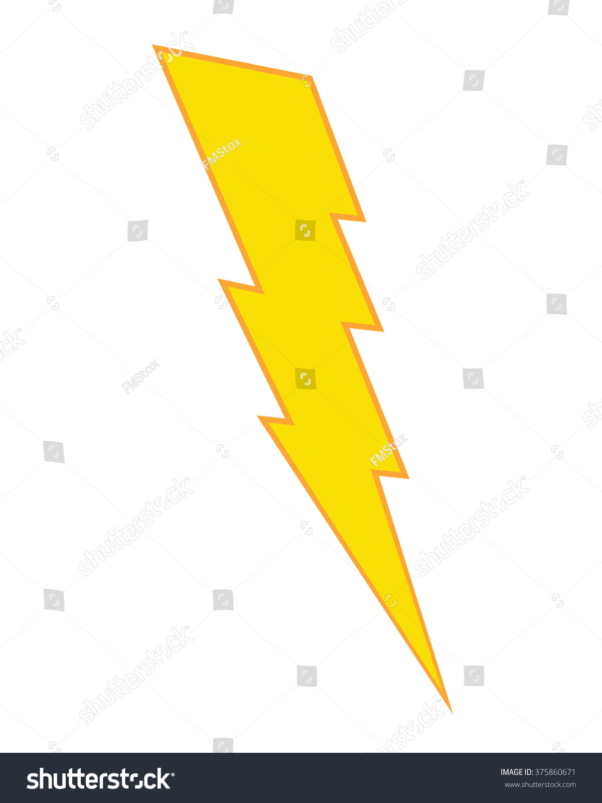 Vector Lightning Bolt Stock Vector (Royalty Free) 375860671 | Shutterstock