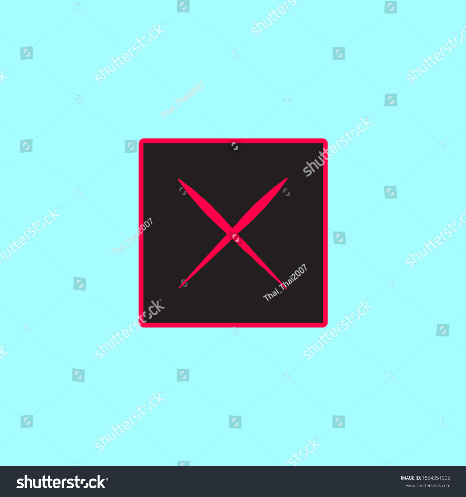 Vector Line Cross Symbol Art Stock Vector (Royalty Free) 1554351005 ...