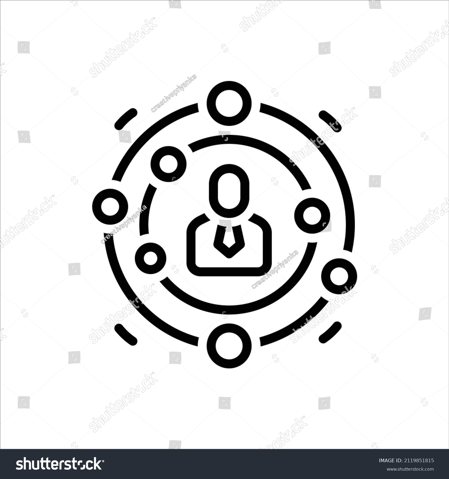 Vector Line Icon Cio Stock Vector (Royalty Free) 2119851815 | Shutterstock