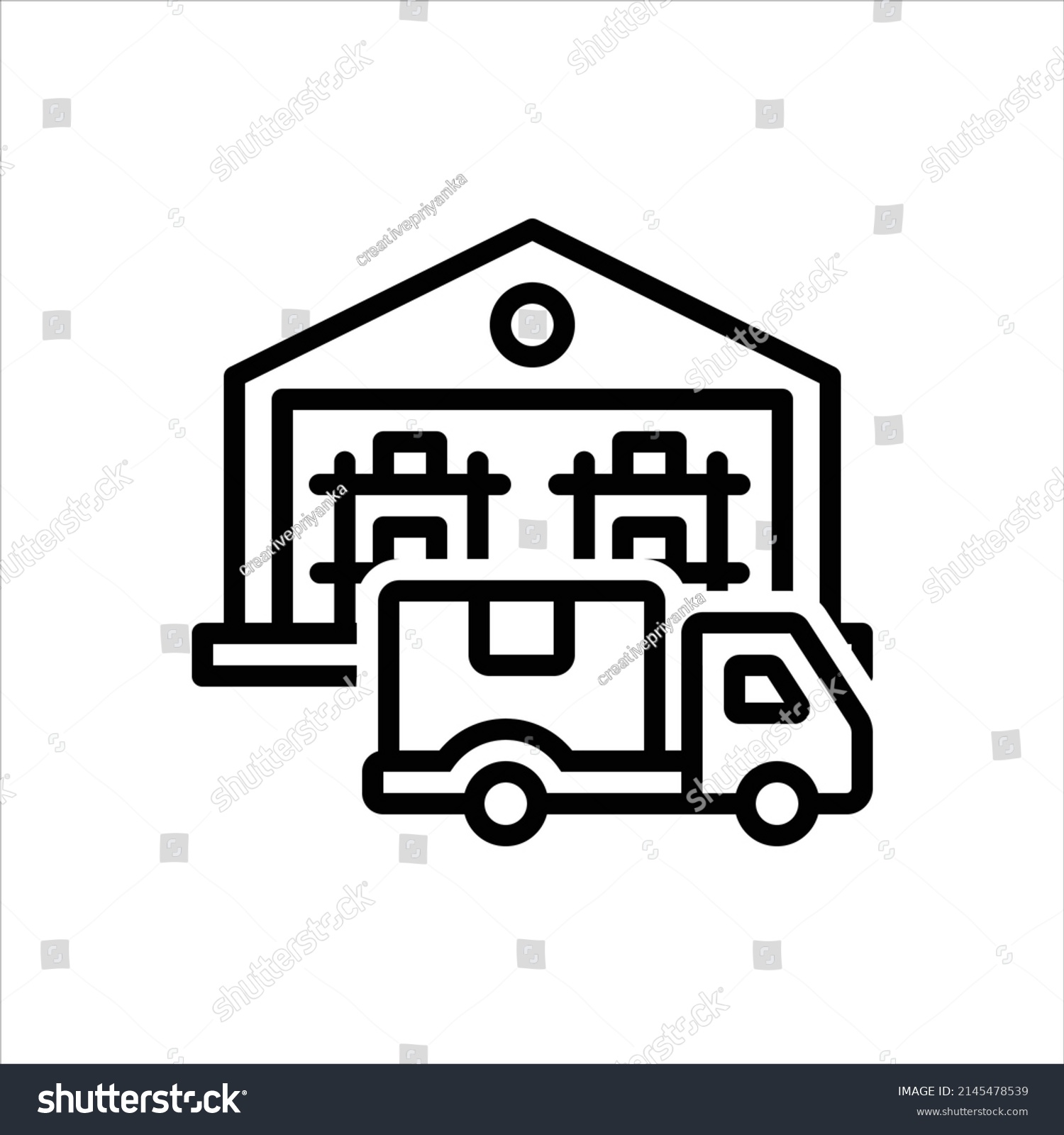 Vector Line Icon Distributors Stock Vector (Royalty Free) 2145478539 ...