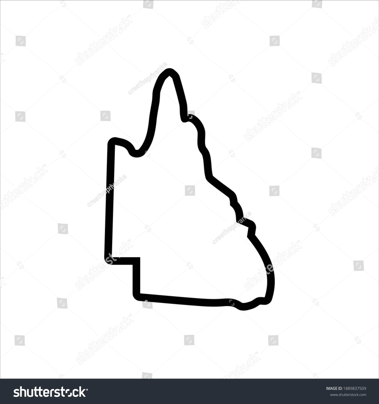 Vector Line Icon Qld Stock Vector (Royalty Free) 1889837509 | Shutterstock