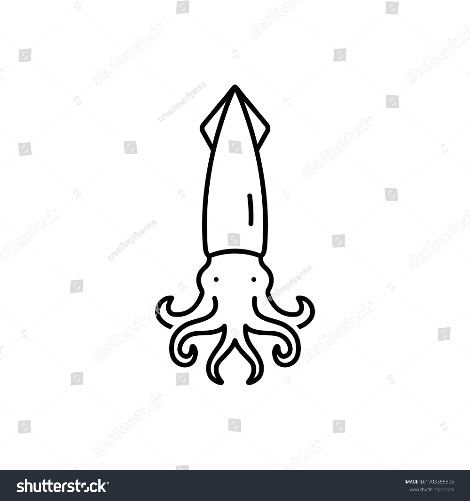 8,580 Squid shape Images, Stock Photos & Vectors | Shutterstock
