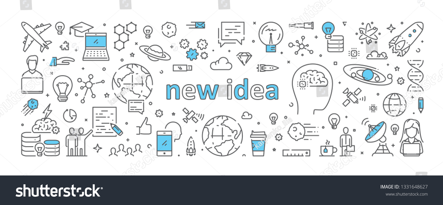 Vector Line Web Concept New Idea: เวกเตอร์สต็อก (ปลอดค่าลิขสิทธิ์ ...