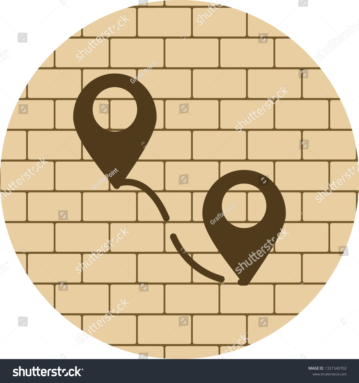 Vector Location Icon Stock Vector (Royalty Free) 1331540702 | Shutterstock