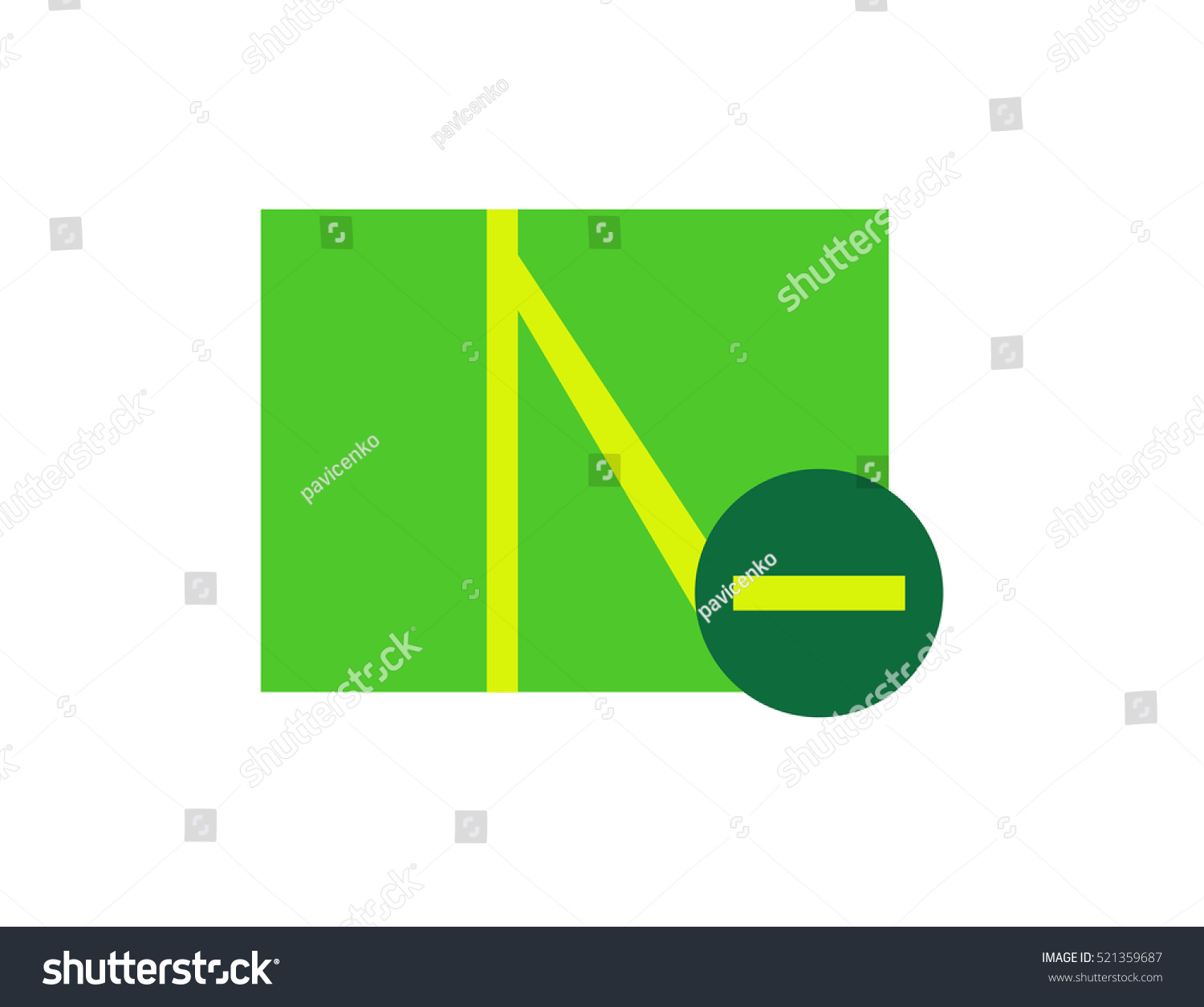 Vector Location Map Symbol Flat Design Stock Vector (Royalty Free ...