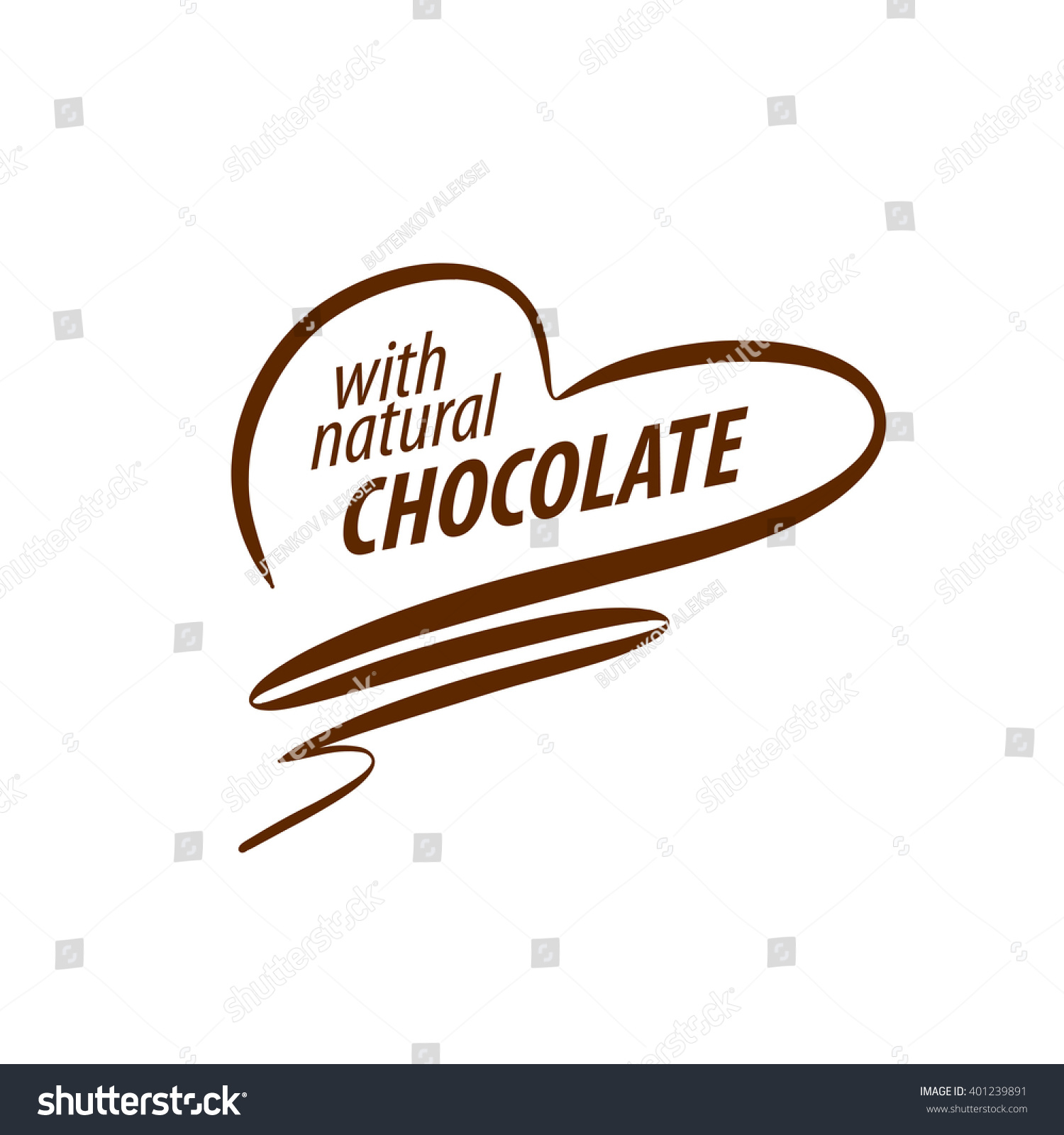 Vector Logo Chocolate Stock Vector (Royalty Free) 401239891