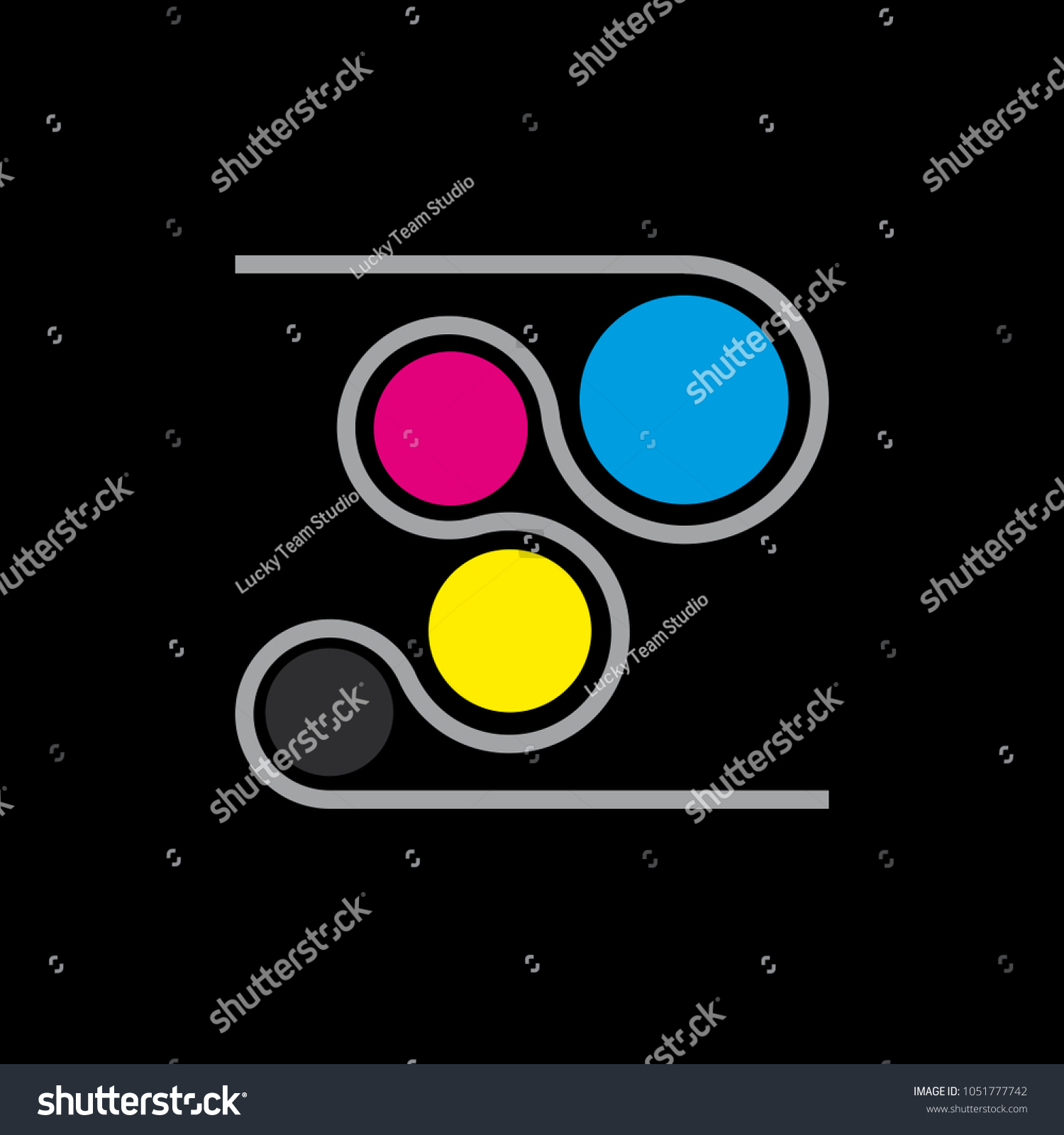 Vector Logo Cmyk Printing Stock Vector (Royalty Free) 1051777742 ...
