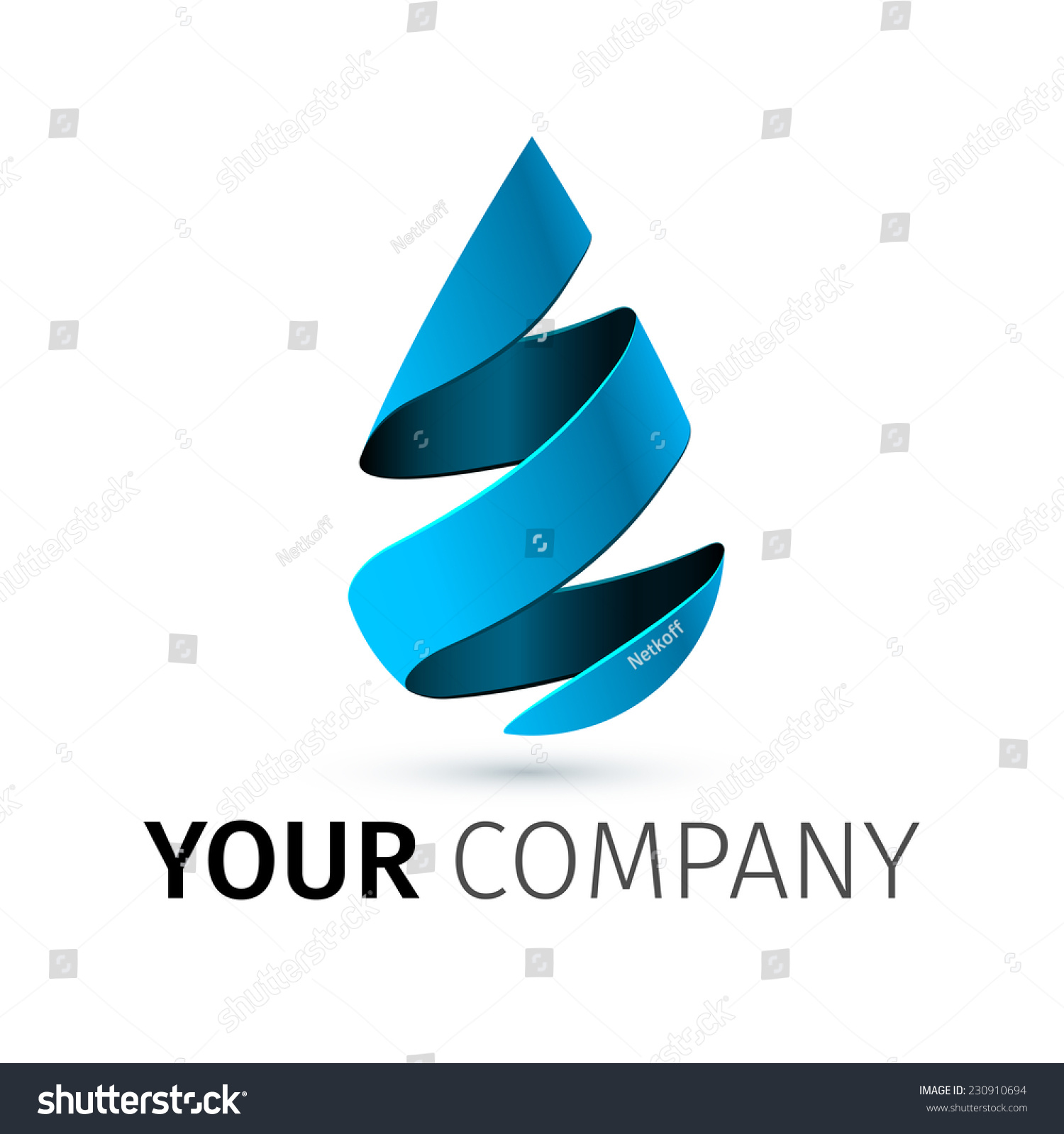 3d Water Drop Logo