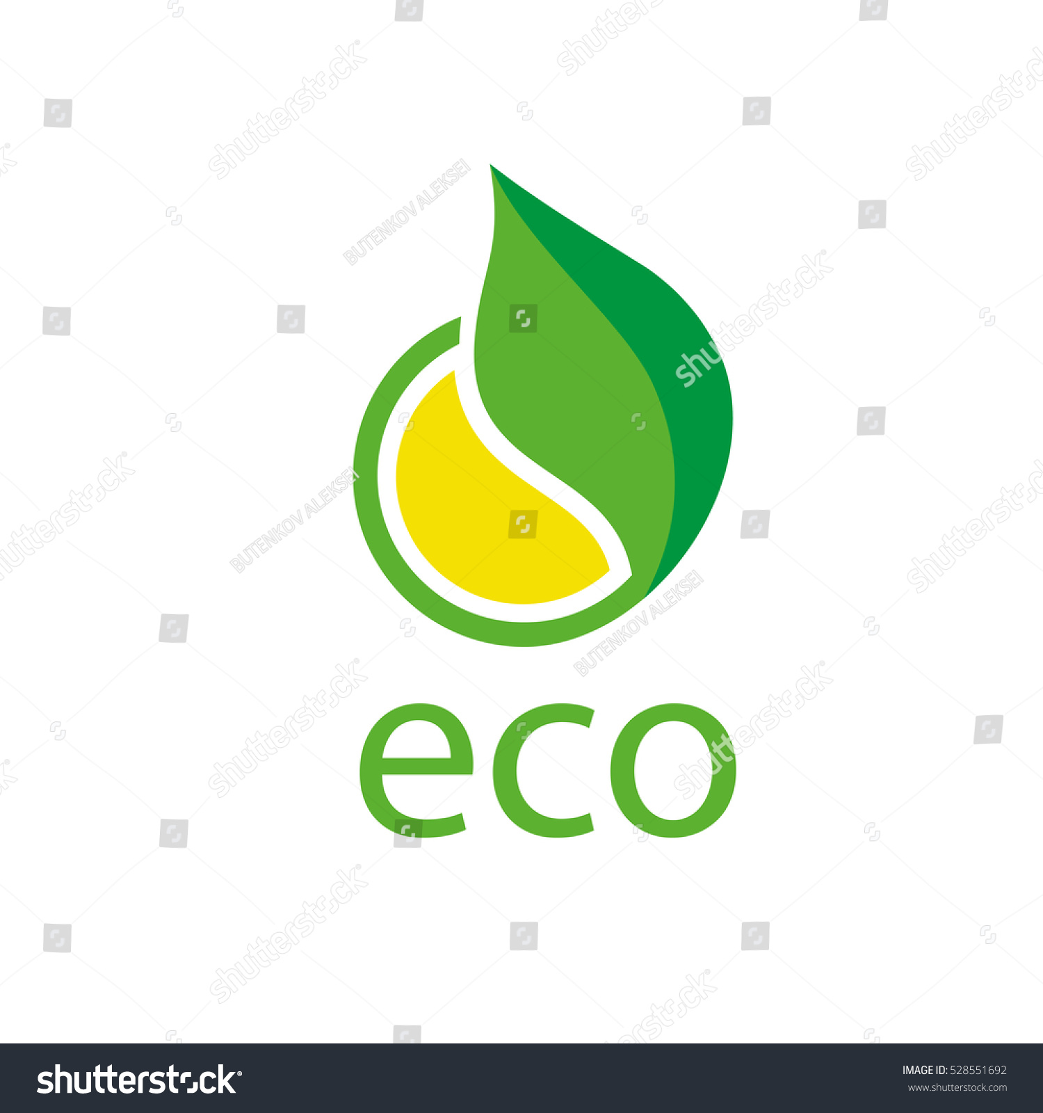 Vector Logo Eco Vector de stock (libre de regalías)528551692; Shutterstock