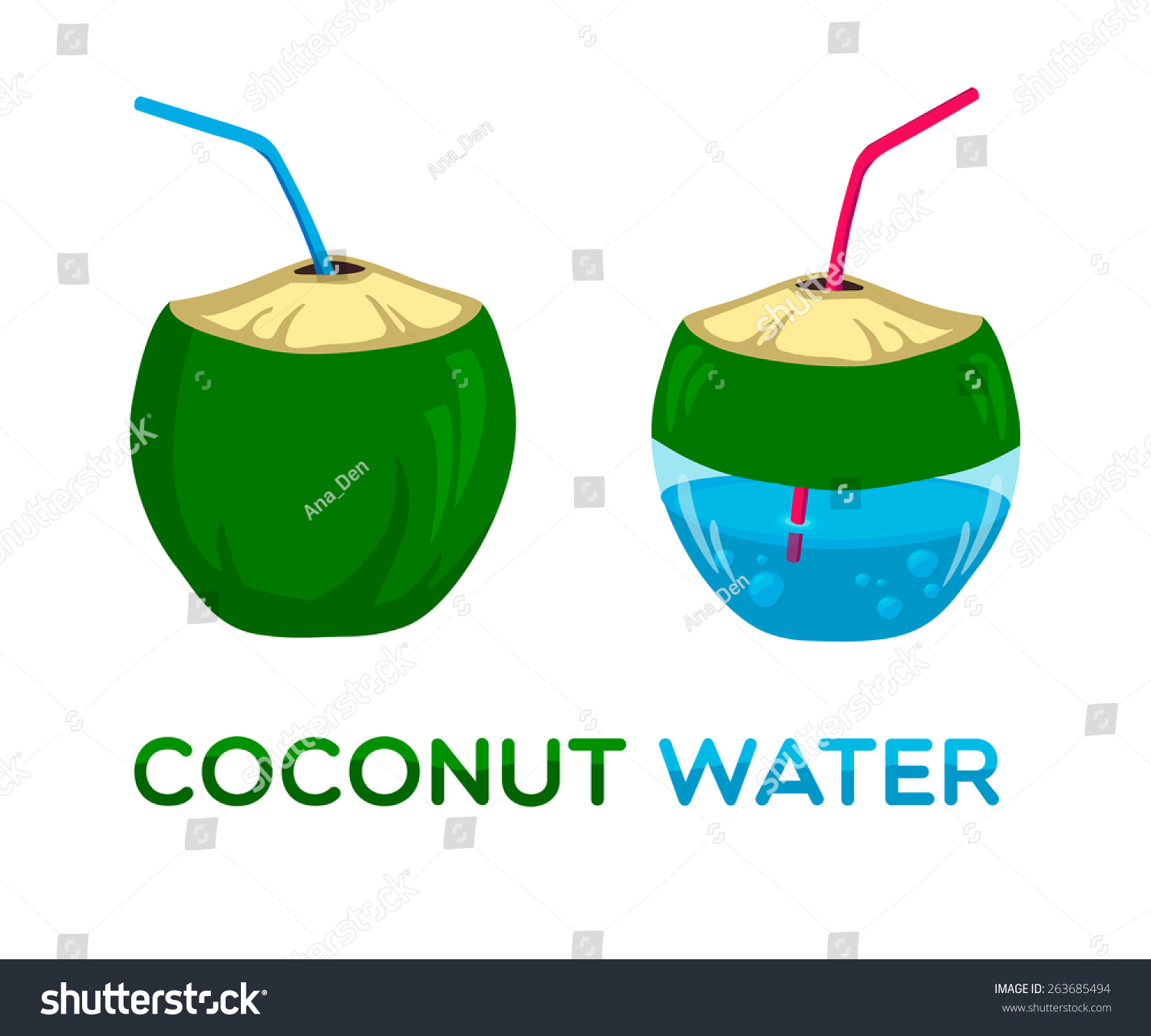10,856 Coconut water cartoon Images, Stock Photos & Vectors | Shutterstock