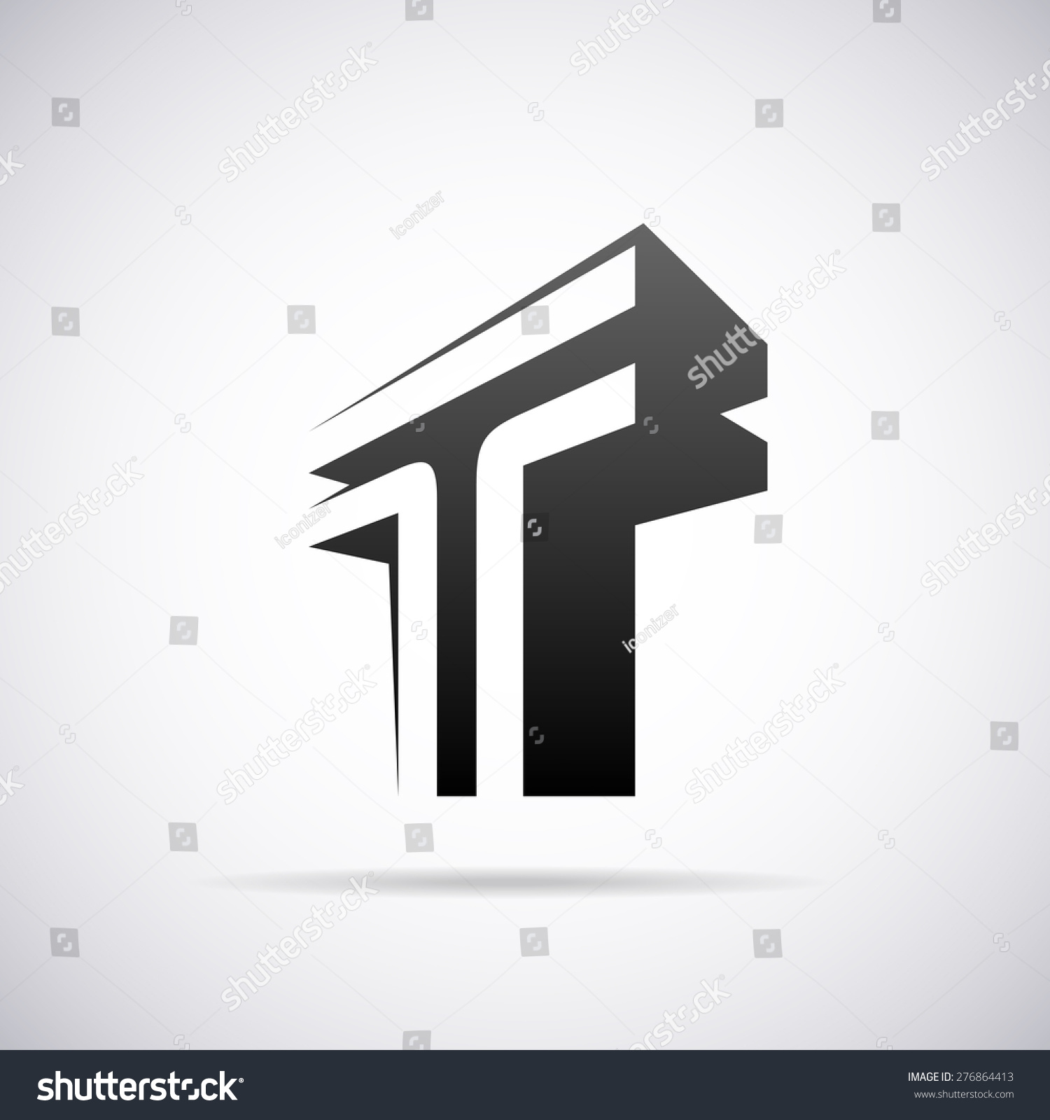 Vector Logo Letter T Design Template Stock Vector (Royalty Free) 276864413