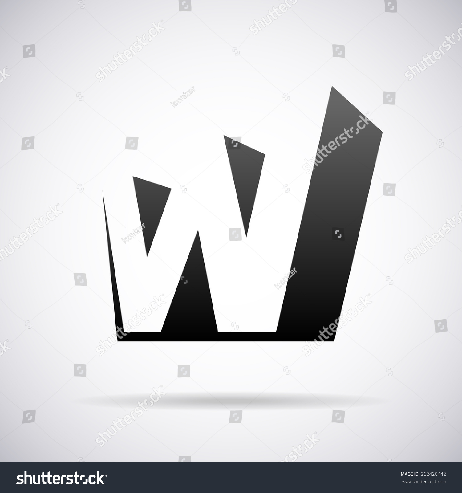Vector Logo Letter W Design Template Stock Vector (Royalty Free ...