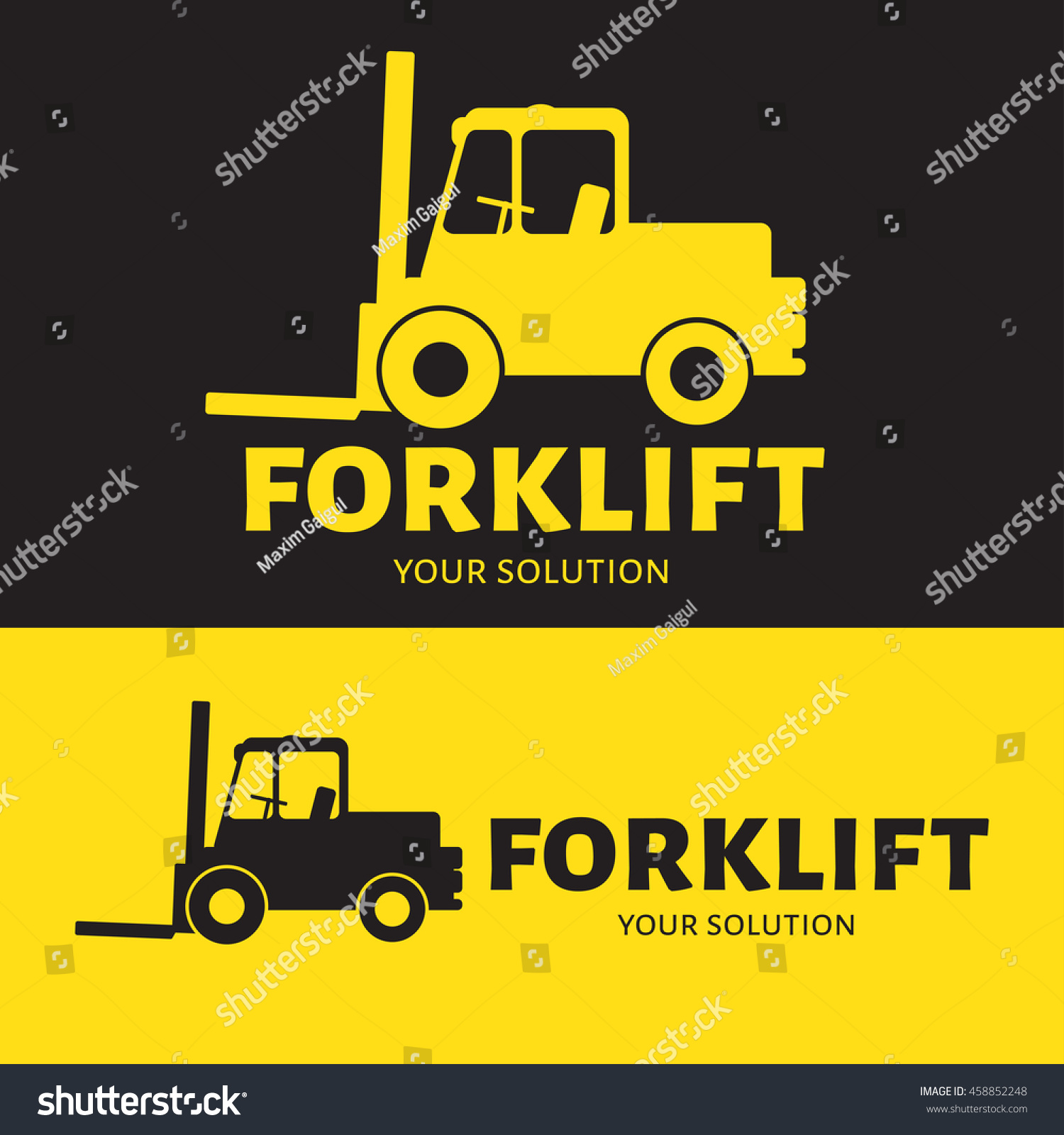 Vector Logo Forklift Stock Vector (Royalty Free) 458852248 | Shutterstock