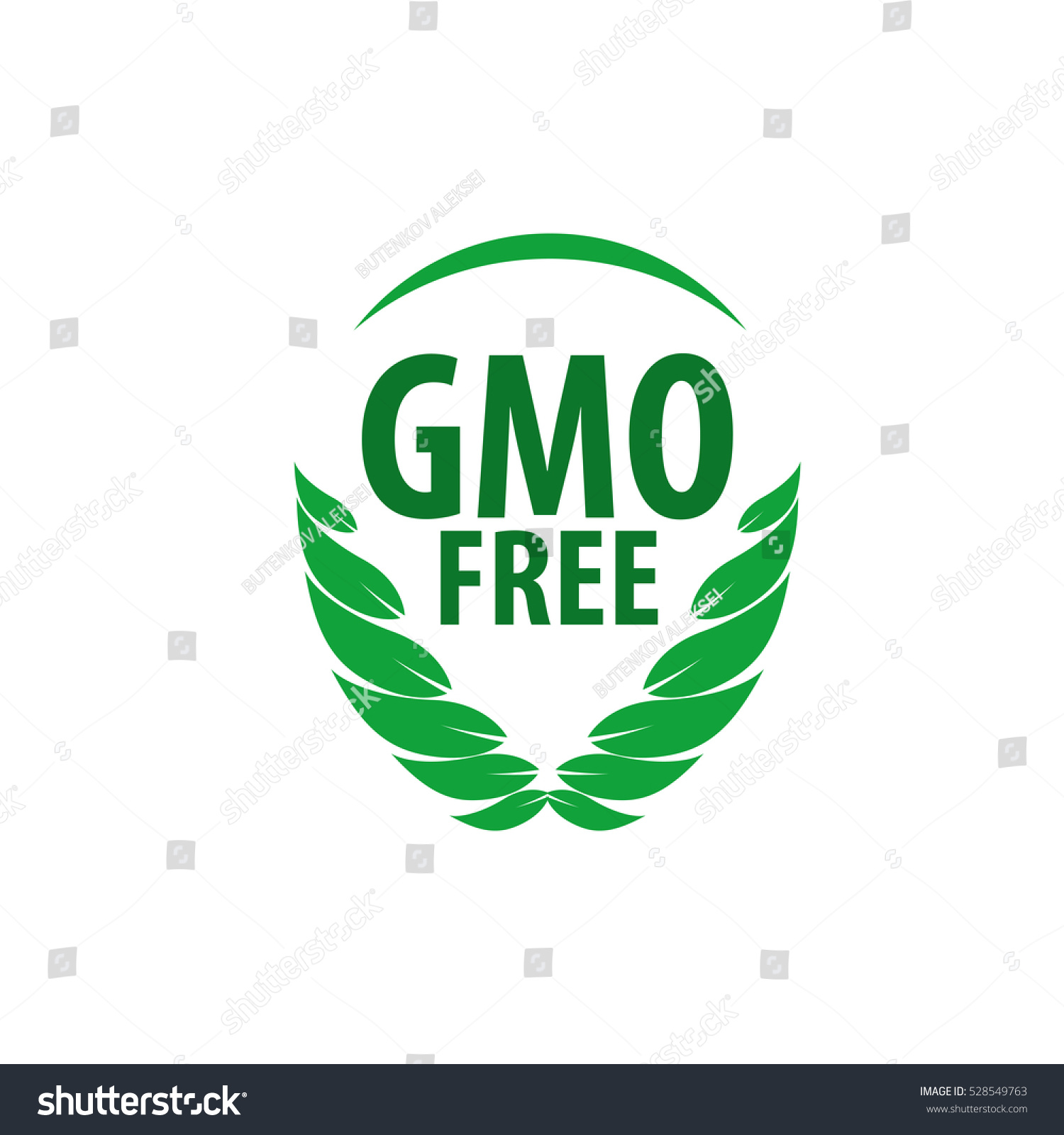 Vector Logo Gmo Free Stock Vector (Royalty Free) 528549763 | Shutterstock