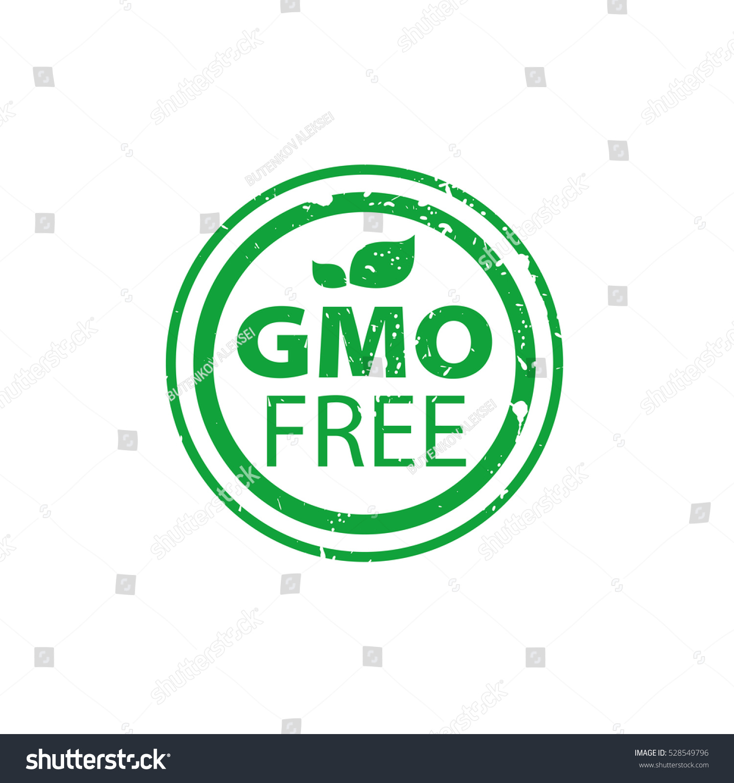 Vector Logo Gmo Free Stock Vector (Royalty Free) 528549796