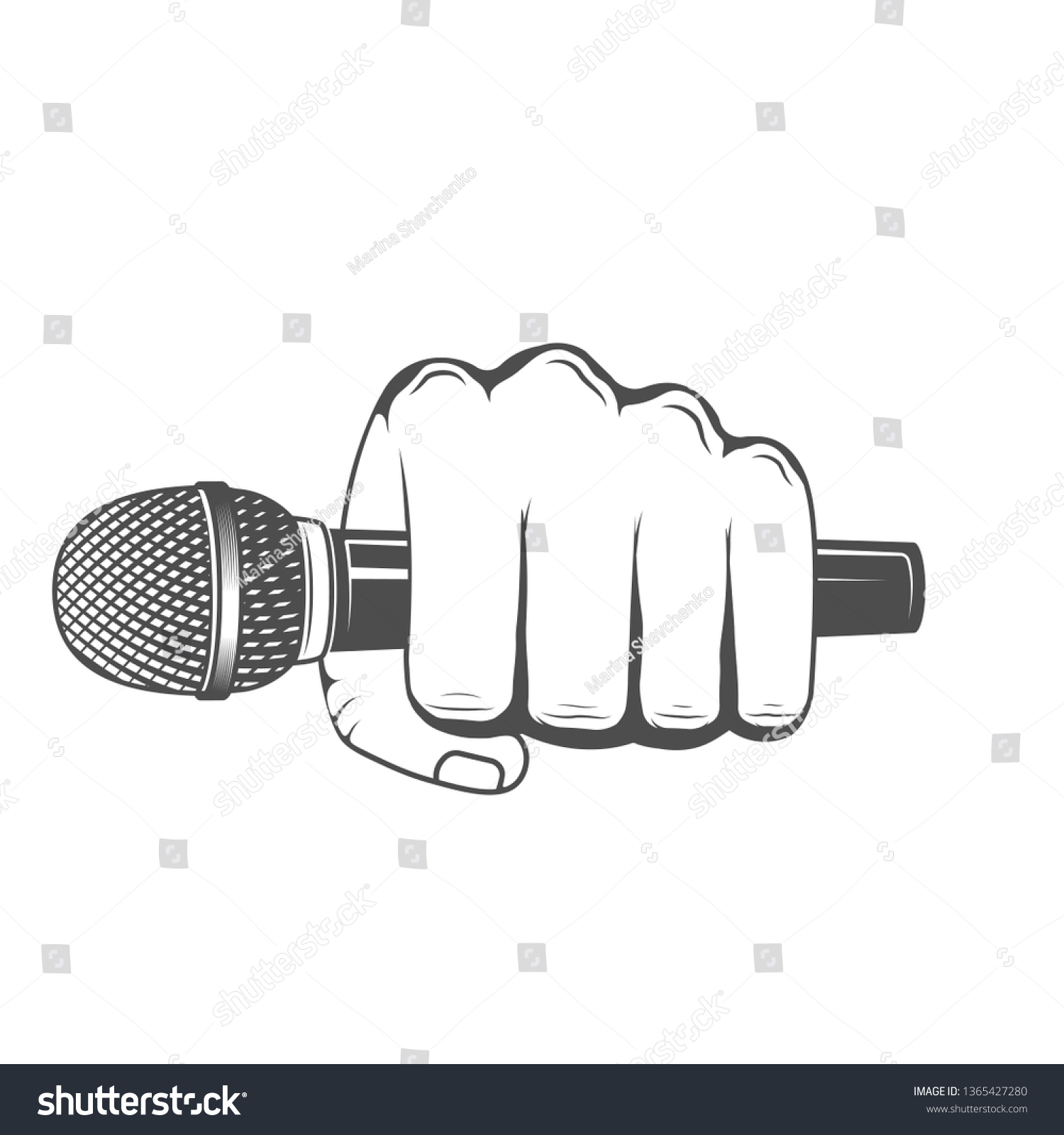 375 Hand holding mic logo Stock Vectors, Images & Vector Art | Shutterstock