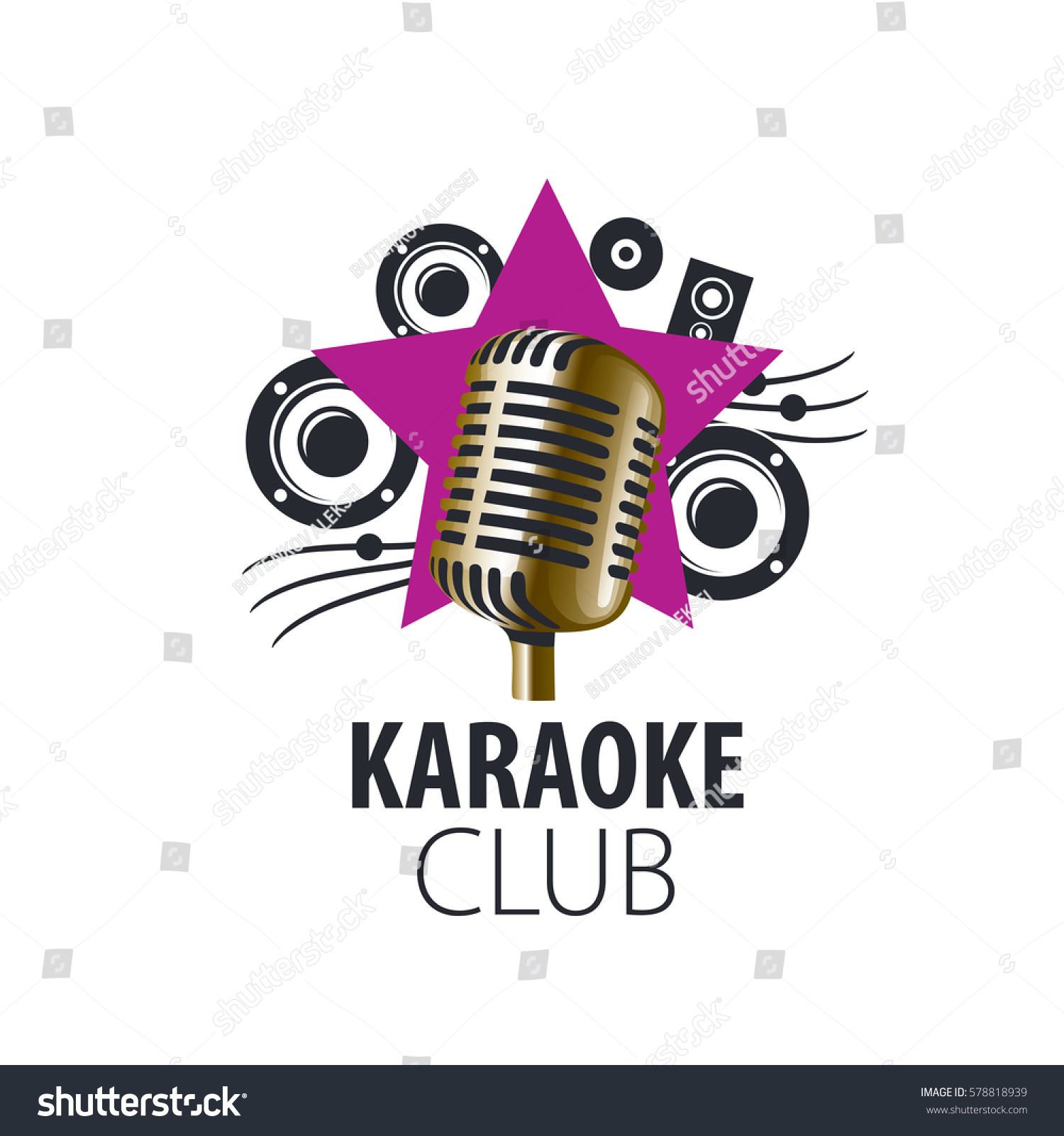 Vector Logo Karaoke Stock Vector (Royalty Free) 578818939 | Shutterstock