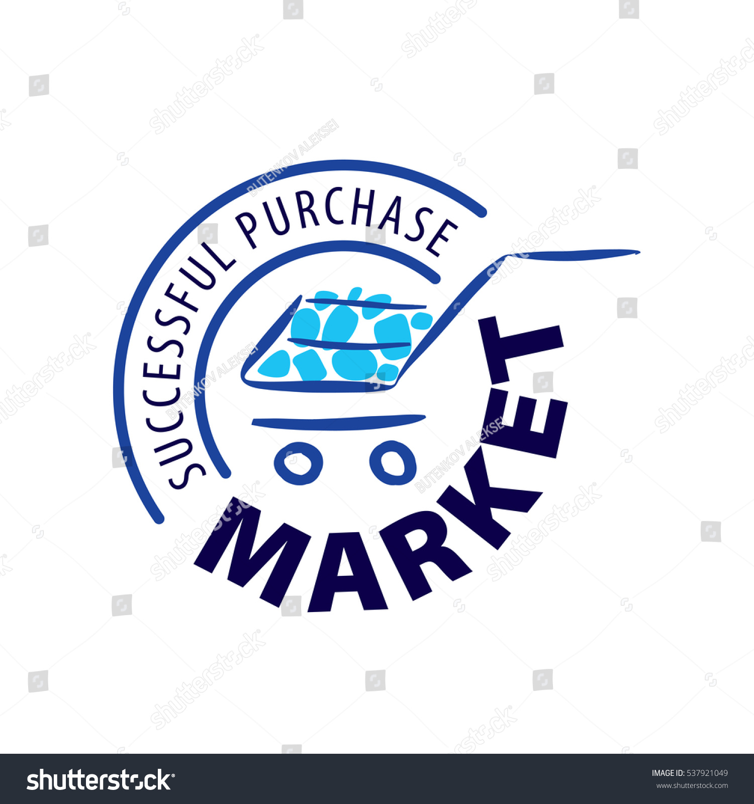 Vector Logo Market Stock Vector (Royalty Free) 537921049