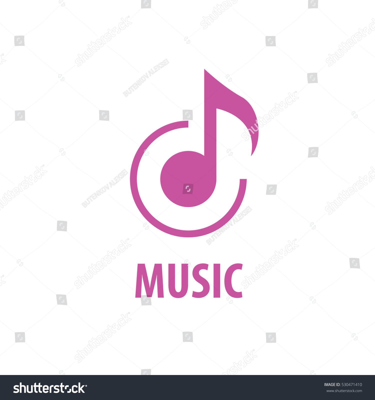 Vector Logo Musik Stock Vector (Royalty Free) 530471410 | Shutterstock