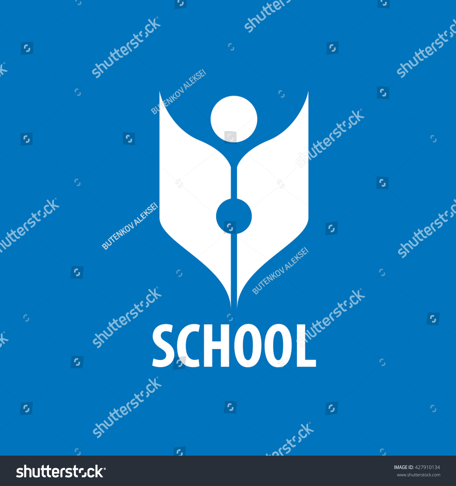 Vector Logo School Stock Vector (Royalty Free) 427910134 | Shutterstock