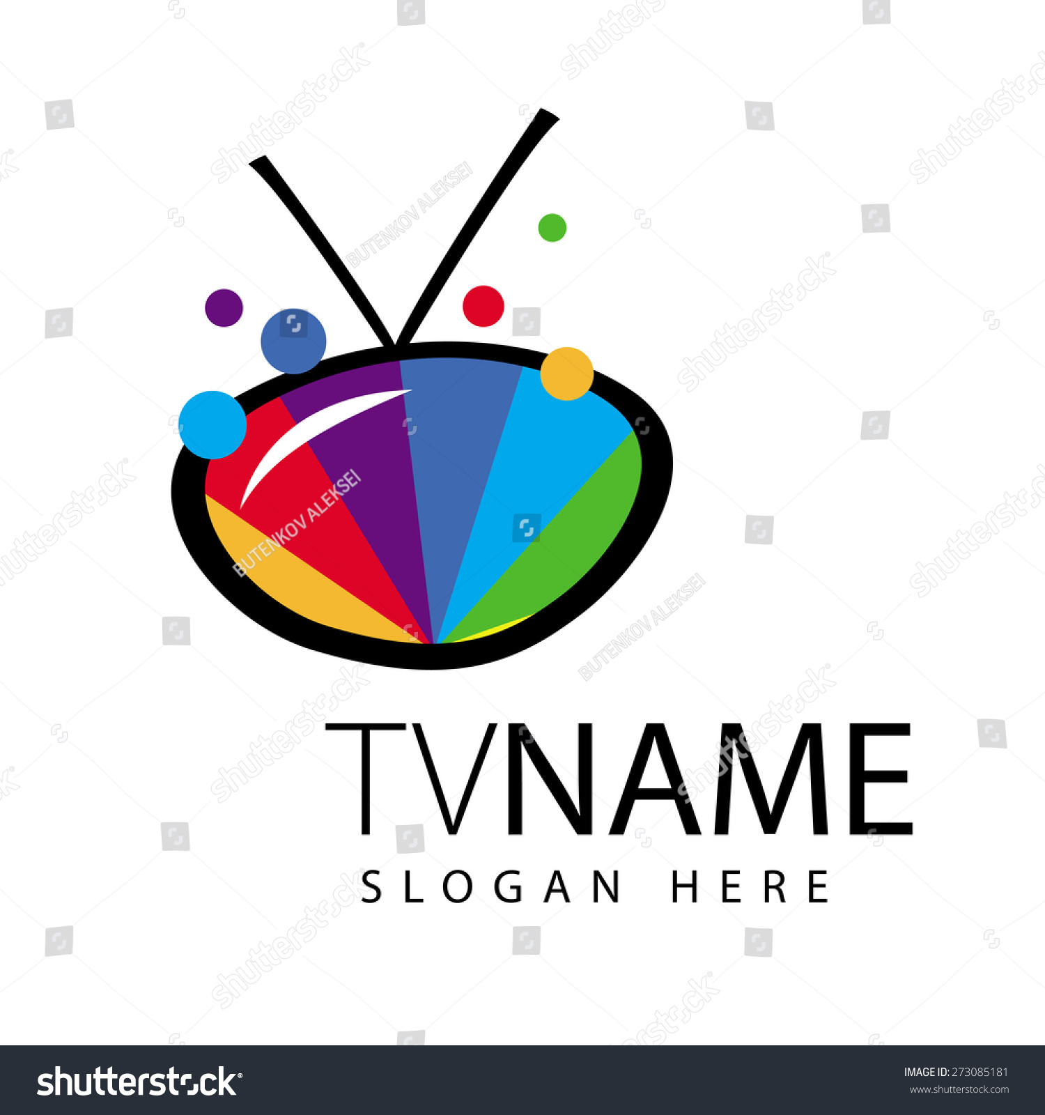 Vector Logo Screen Tvs Color Range Stock Vector (Royalty Free) 273085181