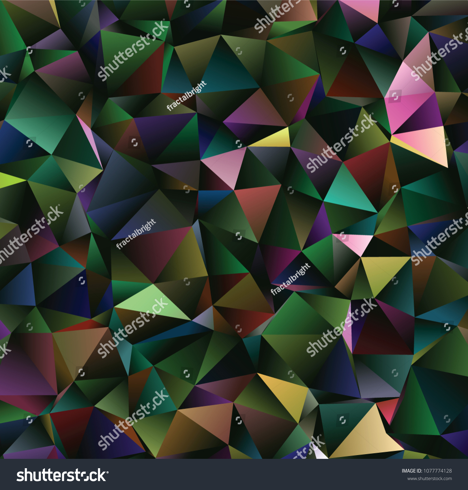 Vector Low Poly Template Creative Abstract Stock Vector (Royalty Free ...