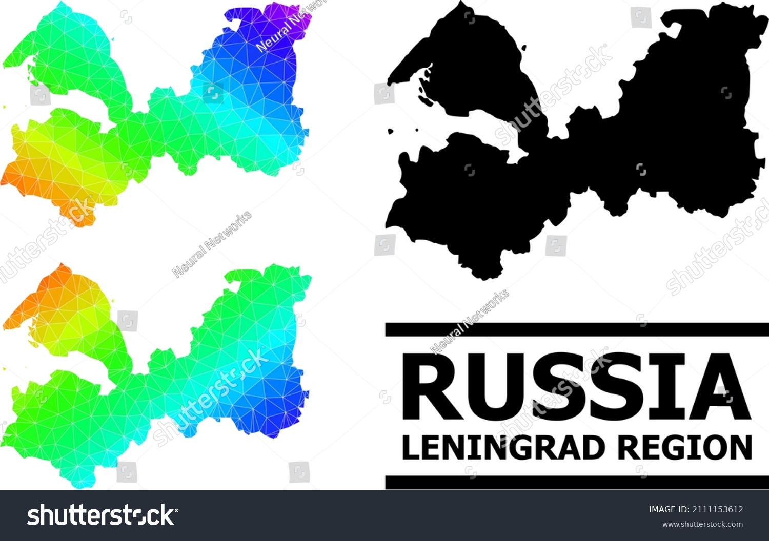 Vector Lowpoly Spectrum Colored Map Leningrad Stock Vector (Royalty ... Vector Lowpoly Spectrum Colored Map Leningrad Stock Vector (Royalty ...