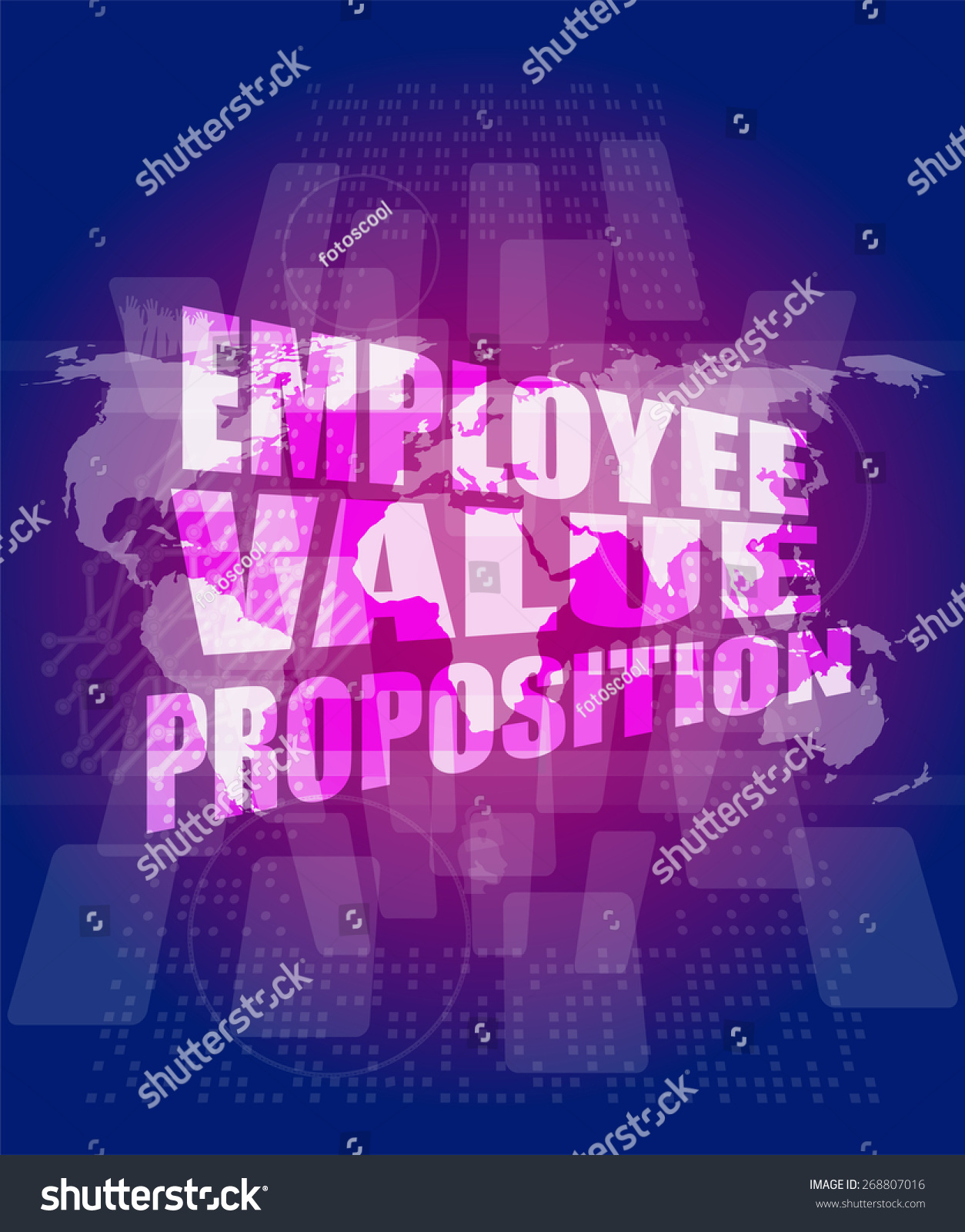 Vektor Stok Vector Management Concept Employee Value Proposition (Tanpa ...