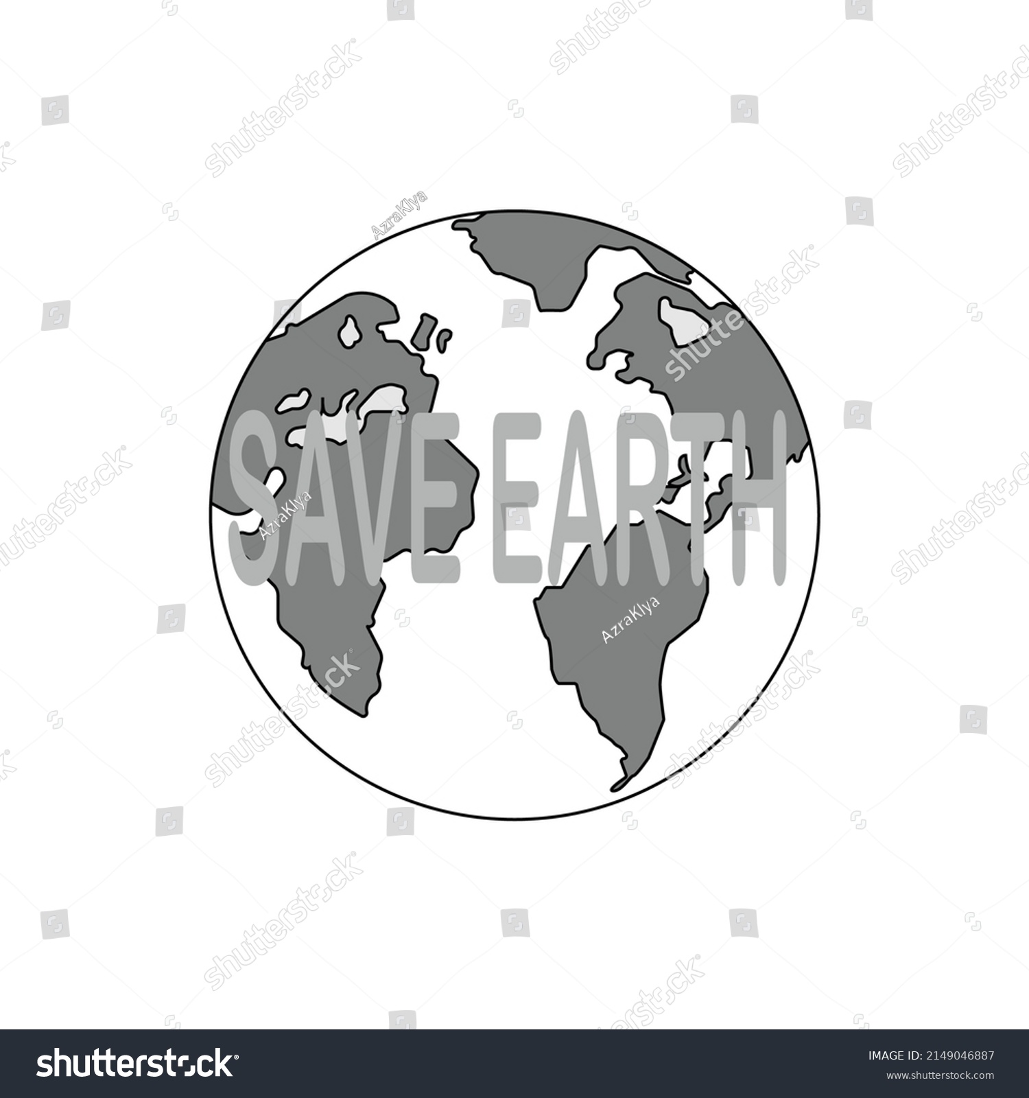 Vector Map Globe Earth Skeleton Icon Stock Vector (Royalty Free ...