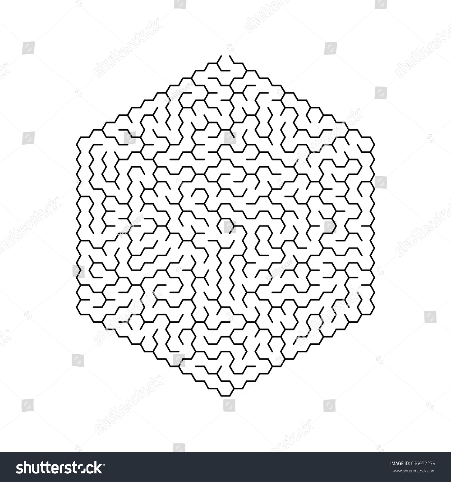 Vector Maze Templates Circle Square Labyrinth Stock Vector (Royalty ...