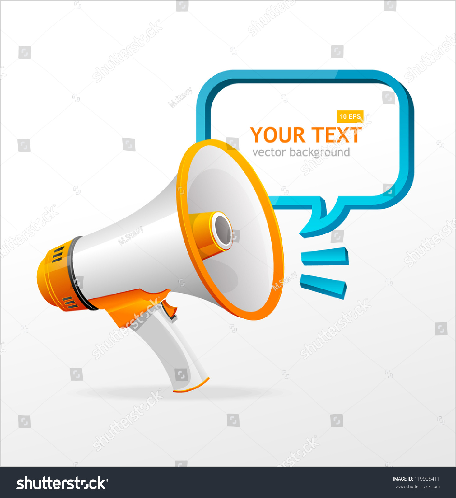 Vector Megaphone Speech Templates Text: เวกเตอร์สต็อก (ปลอดค่าลิขสิทธิ์ ...