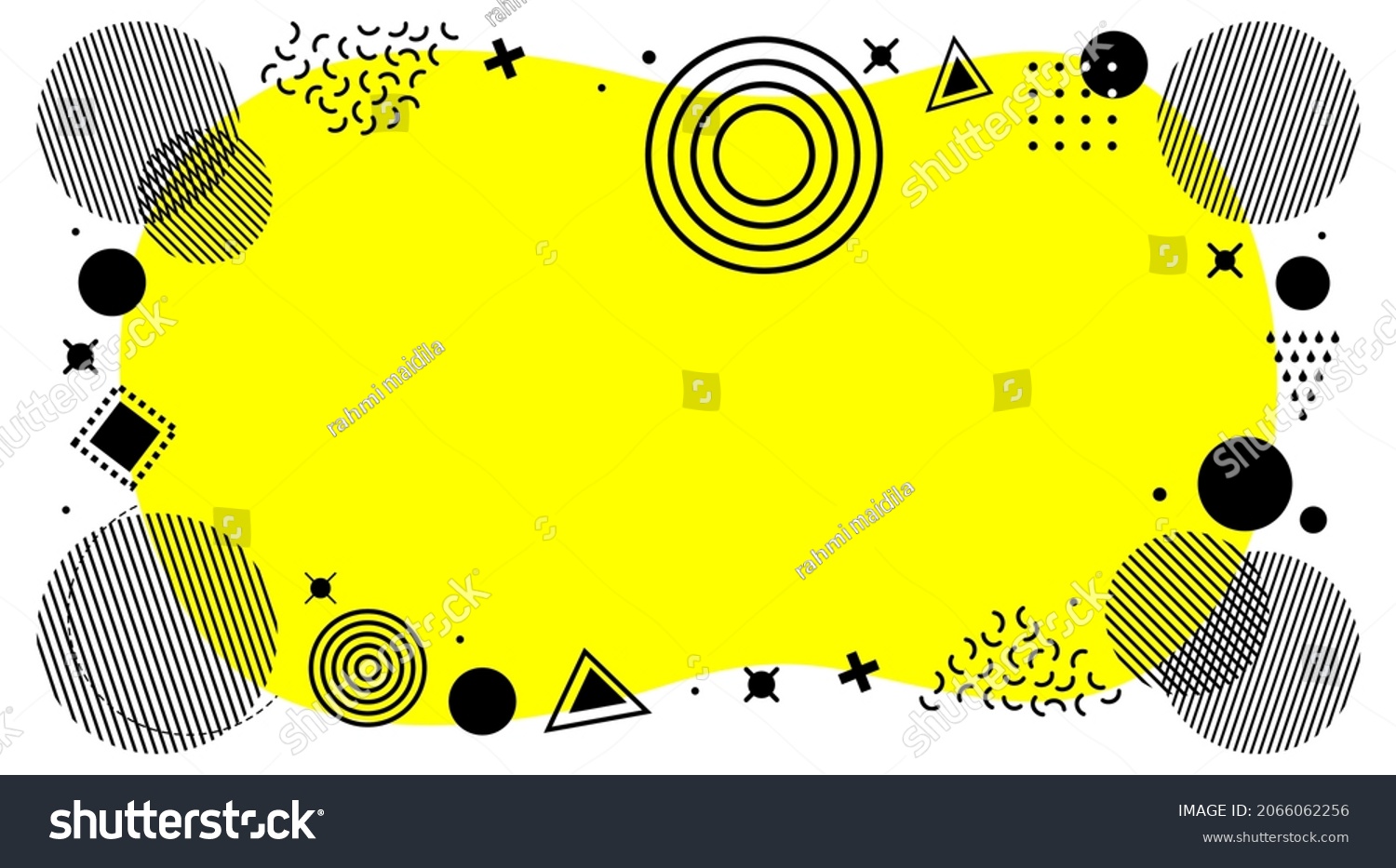 Vector Memphis Design Background Template Stock Vector (Royalty Free ...
