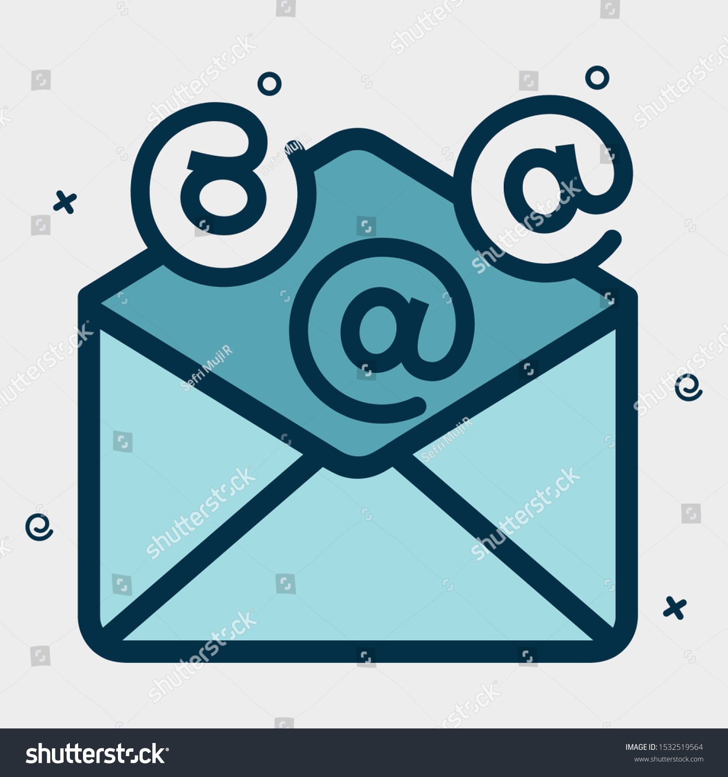 Vector Message Icon Email Sign: vector de stock (libre de regalías ...