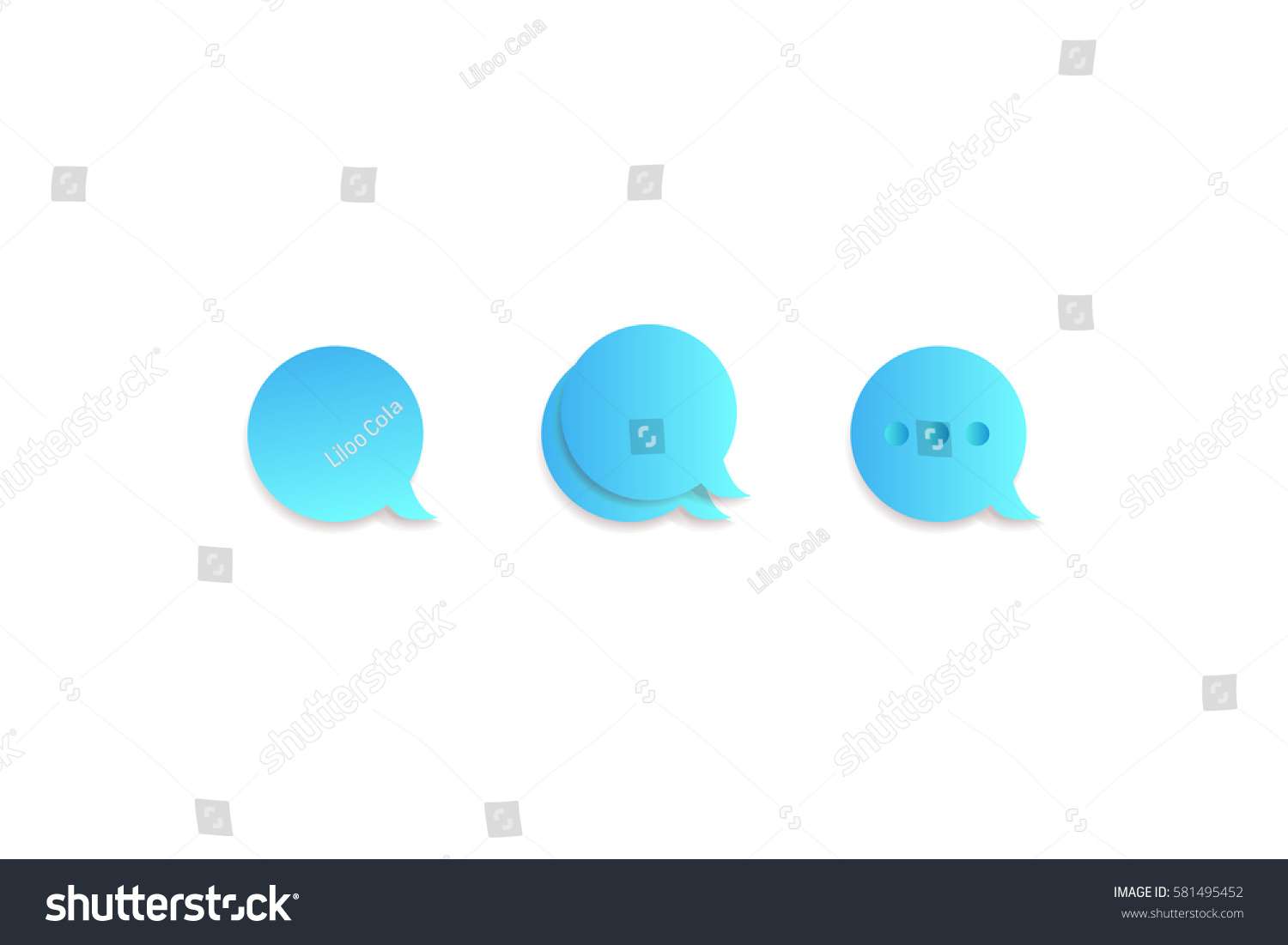 Vector Messages Icons Stock Vector (Royalty Free) 581495452 | Shutterstock