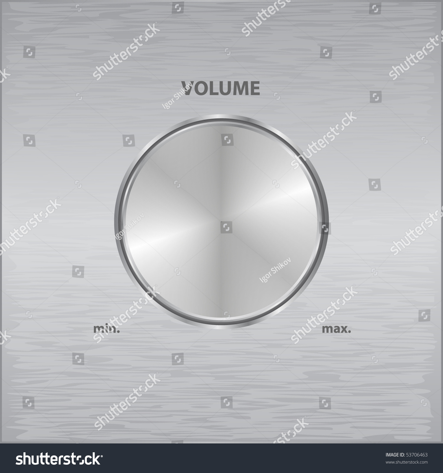 Vector Metal Volume Knob Stock Vector (Royalty Free) 53706463