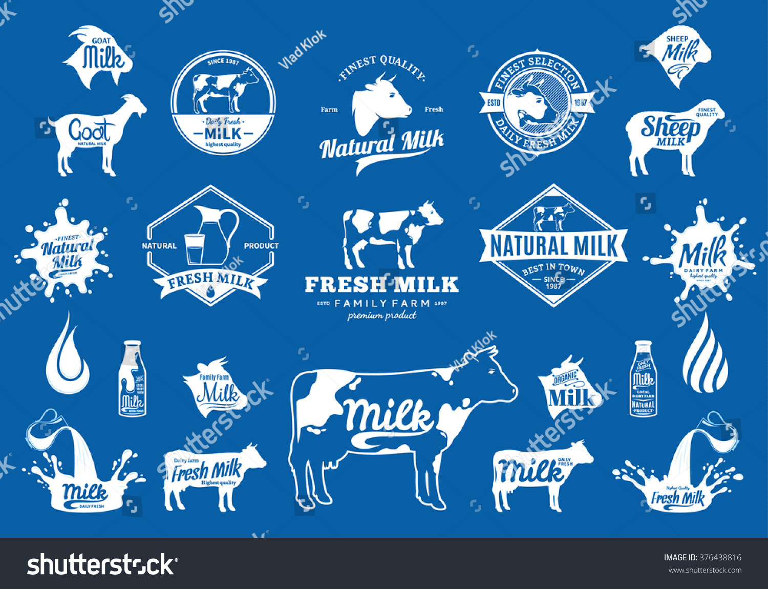 Vector Milk Logo Splashes Design Elements: Vector có sẵn (miễn phí bản ...