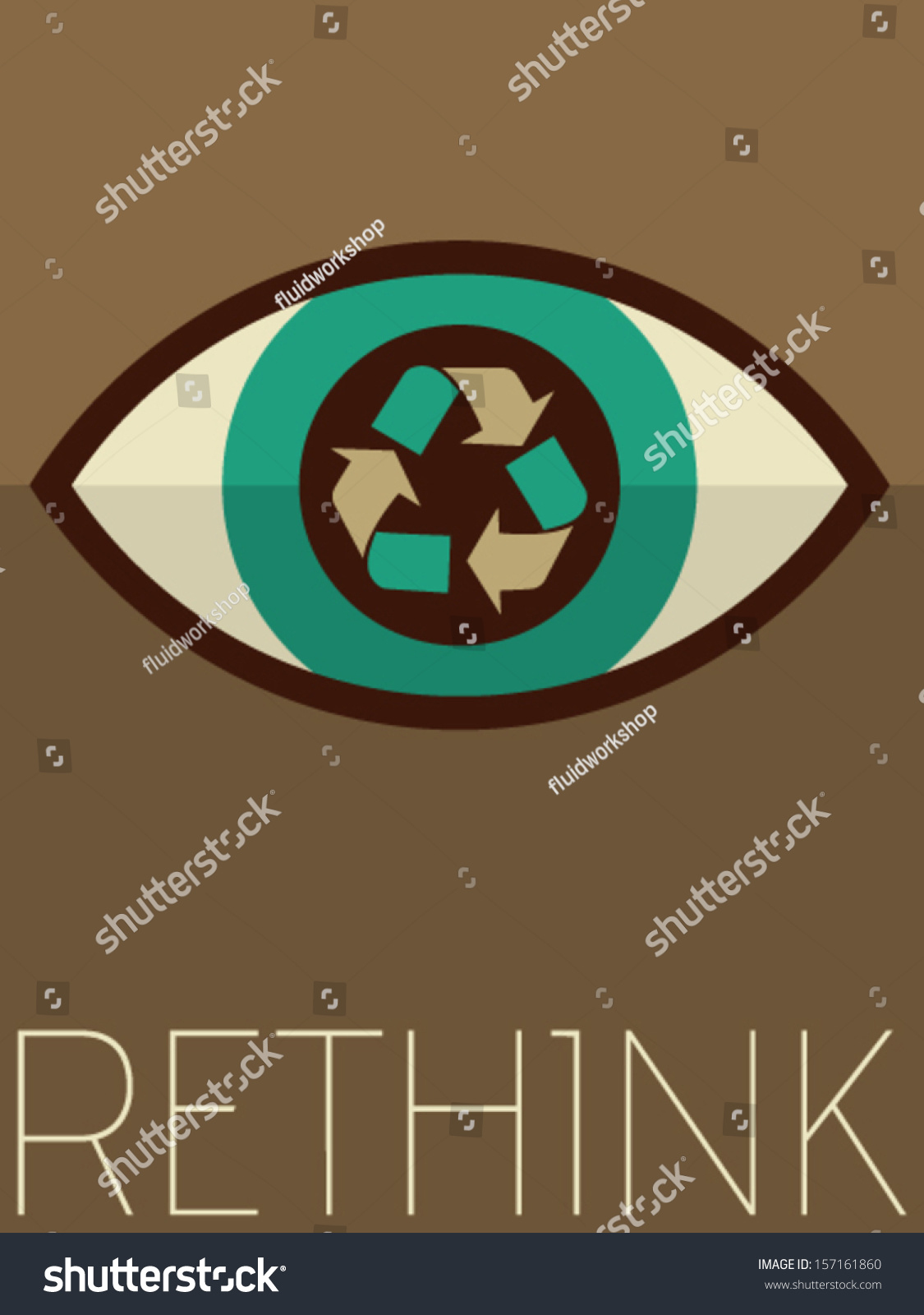 Vector Minimal Design Rethink Stock Vector (Royalty Free) 157161860 ...